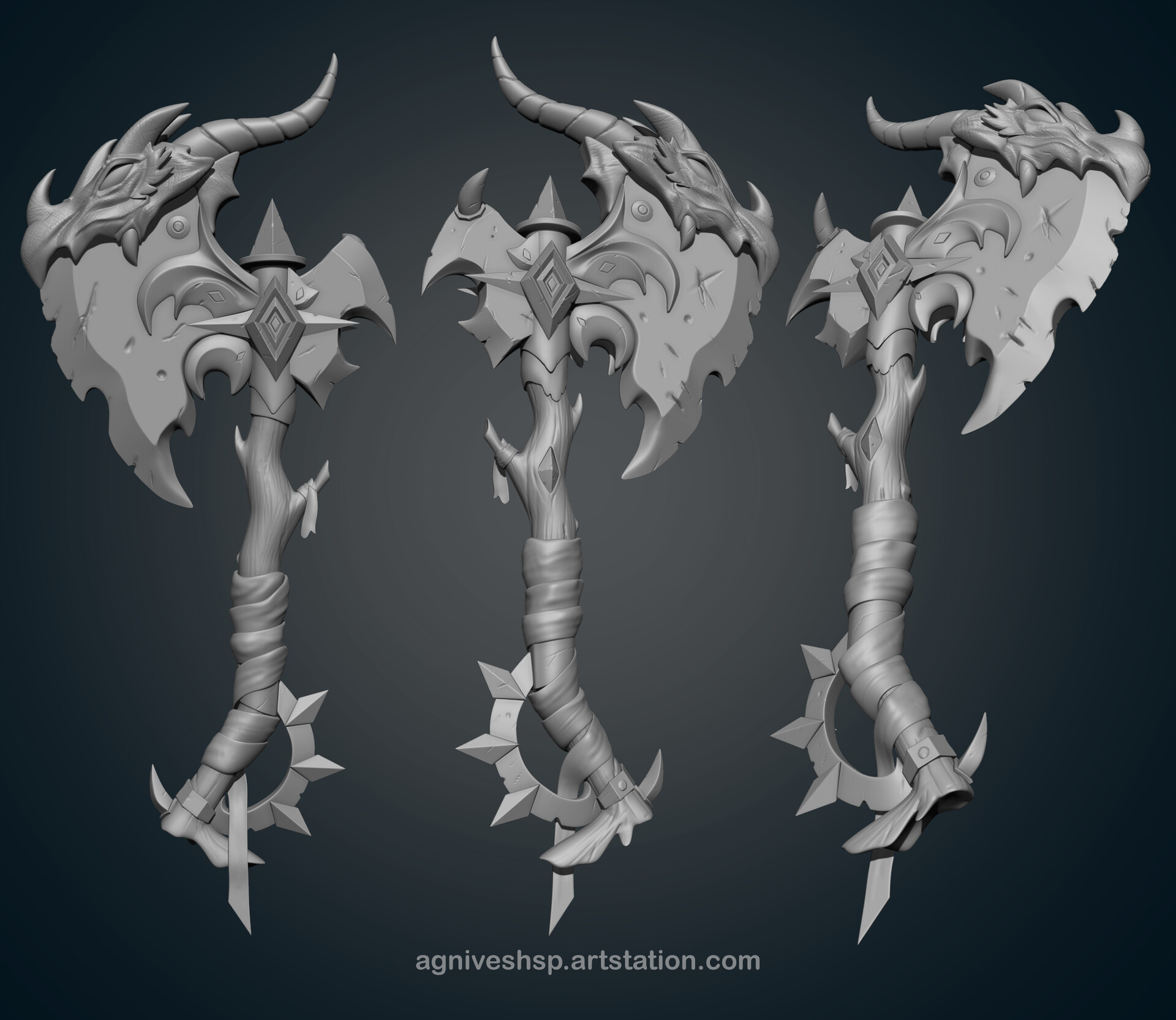 ArtStation - Dragon Axe