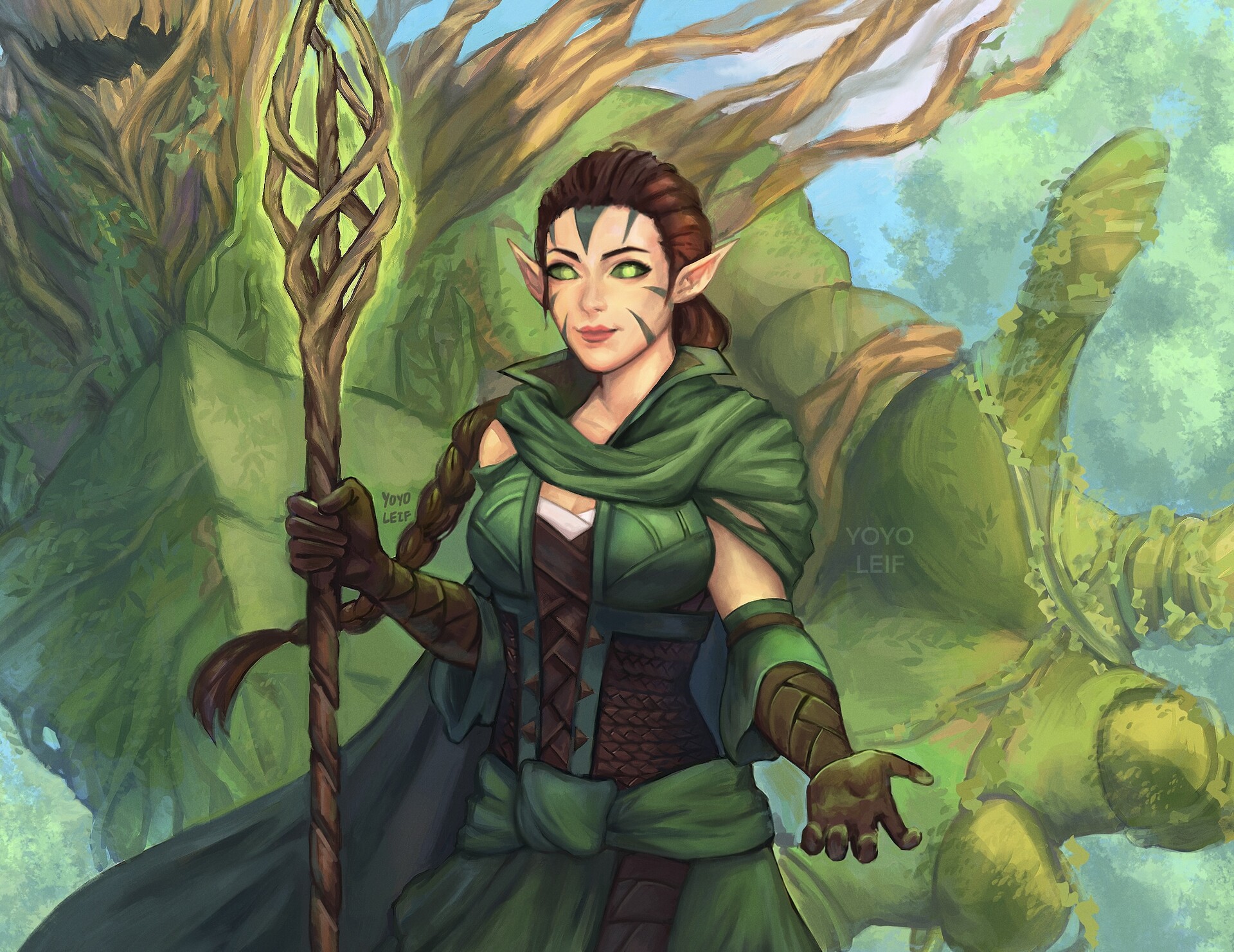 Yolie - Nissa: Magic the Gathering Fan Art