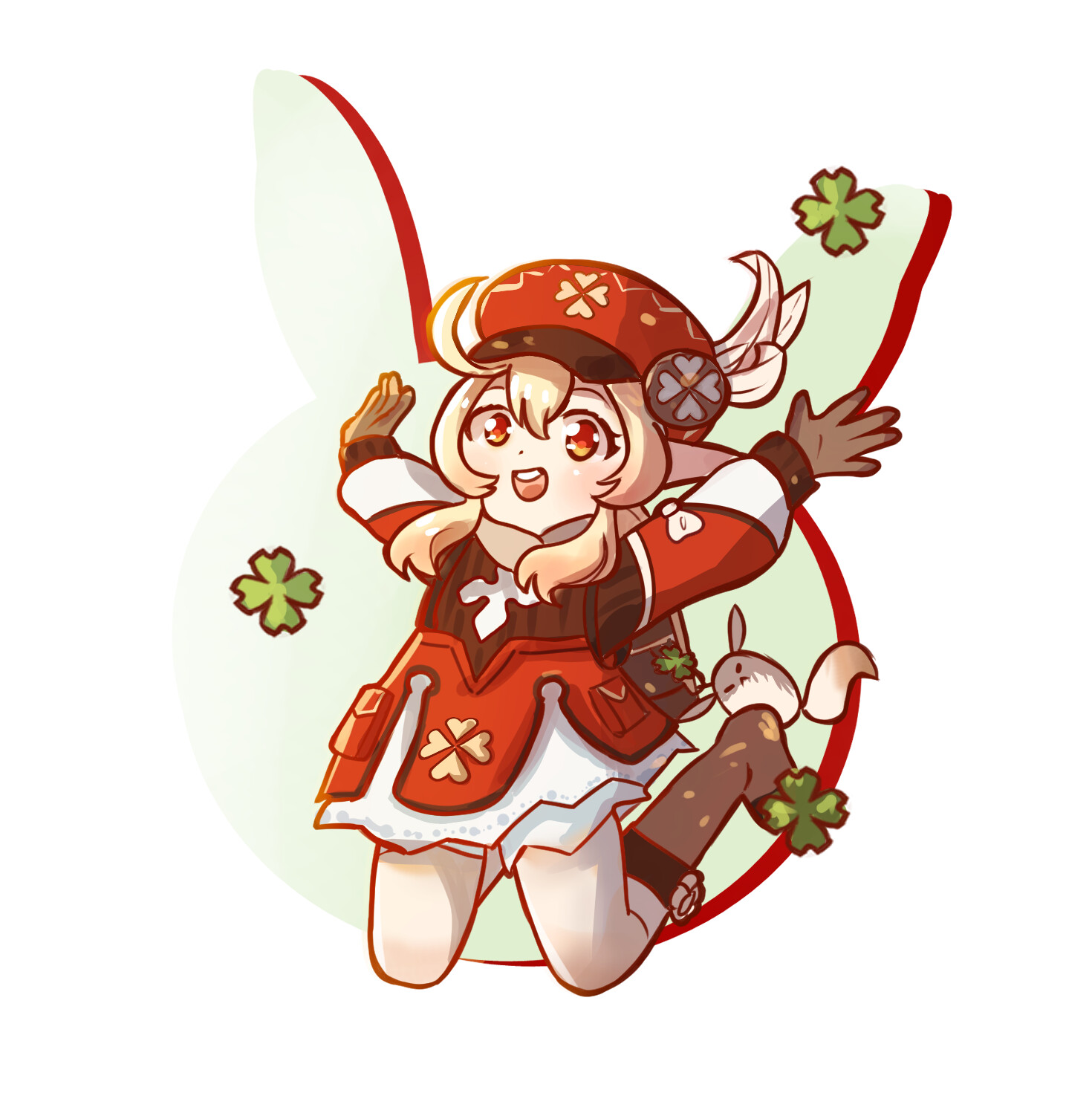 ArtStation - Genshin Impact: Klee Sticker Design