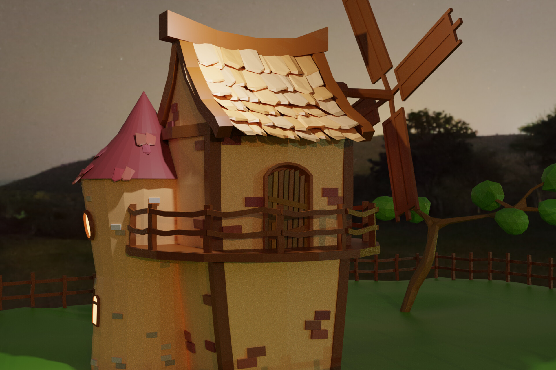 Joanna-Ritta - low poly windmill