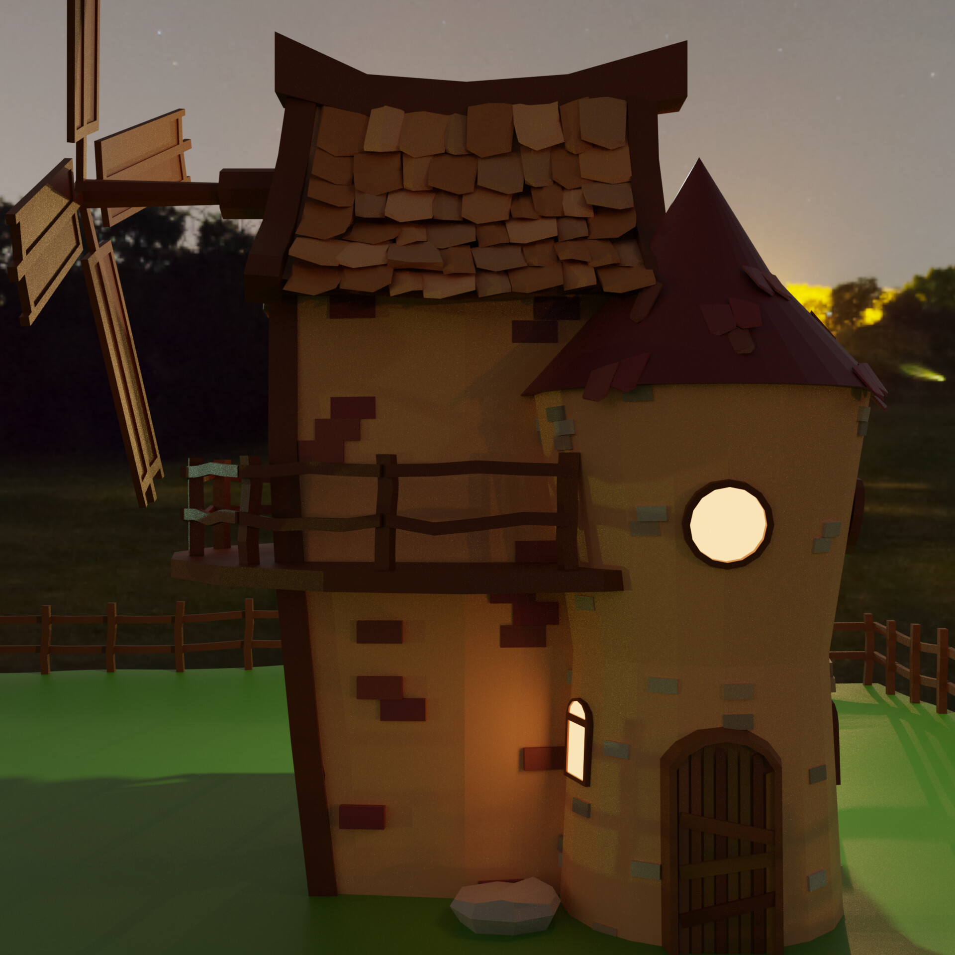 Joanna-Ritta - low poly windmill