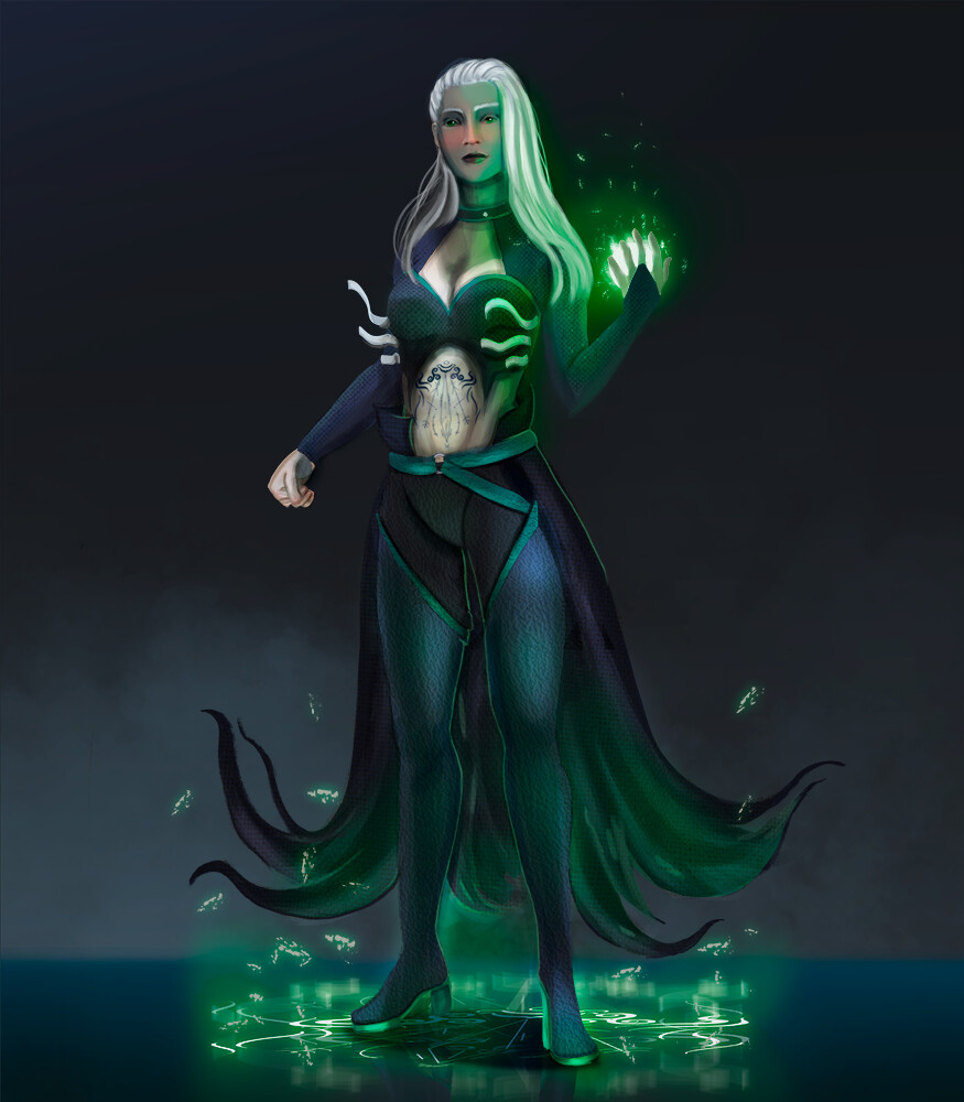 drow necromancer art