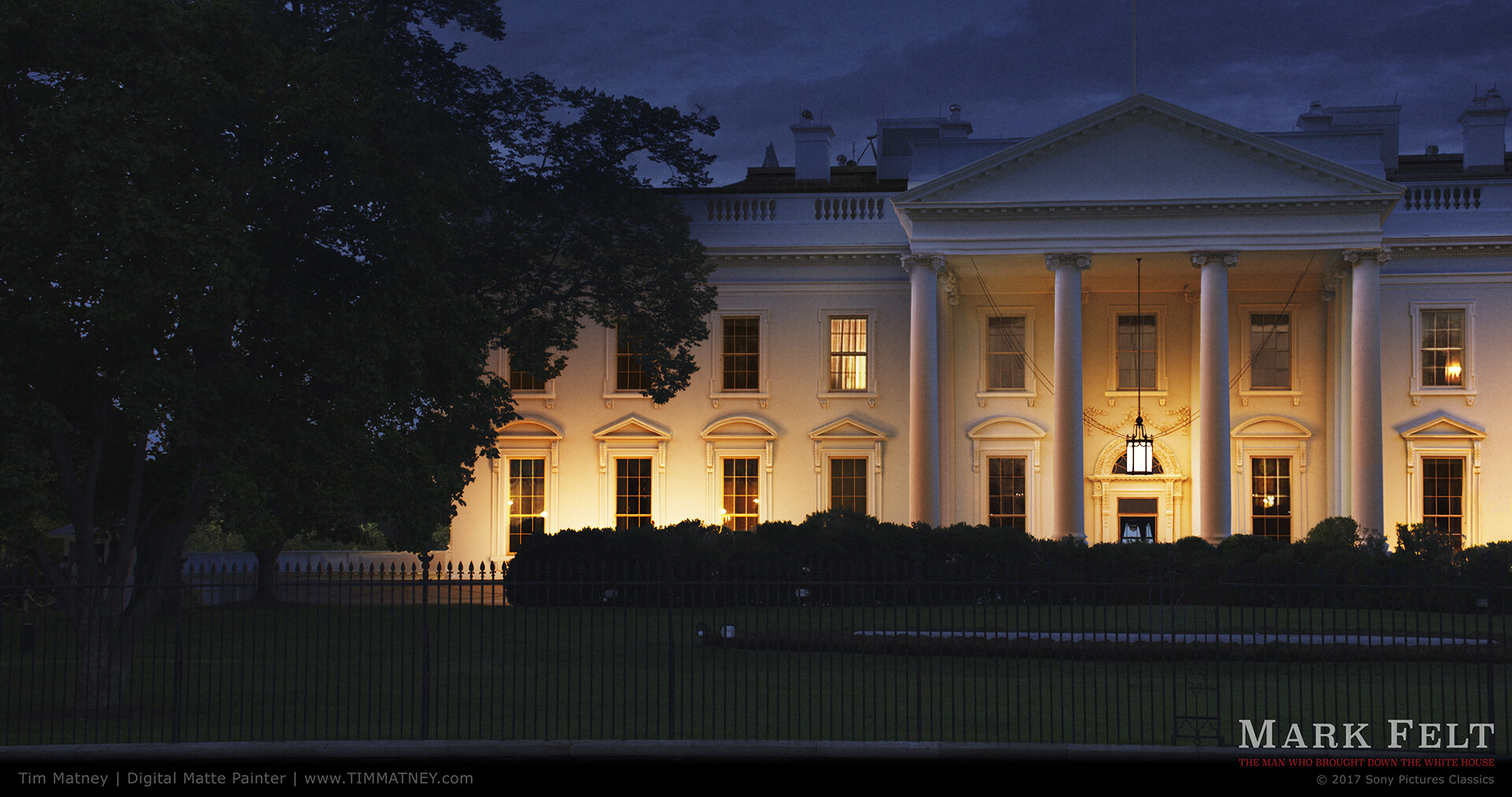 Tim Matney - Mark Felt | Day for Night Matte Painting