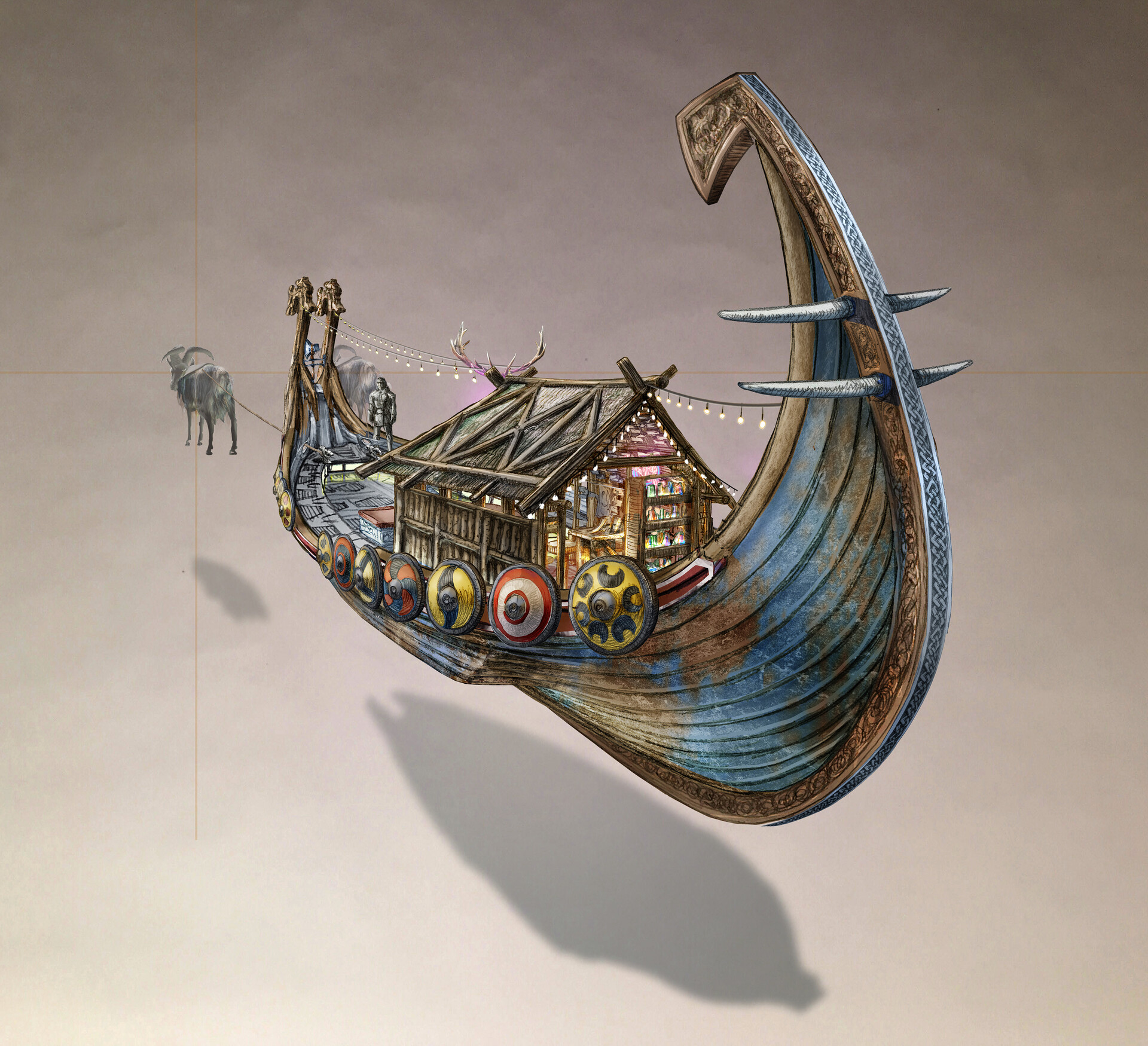 Simon Murton - THOR - Love and Thunder Early Goat Boat design