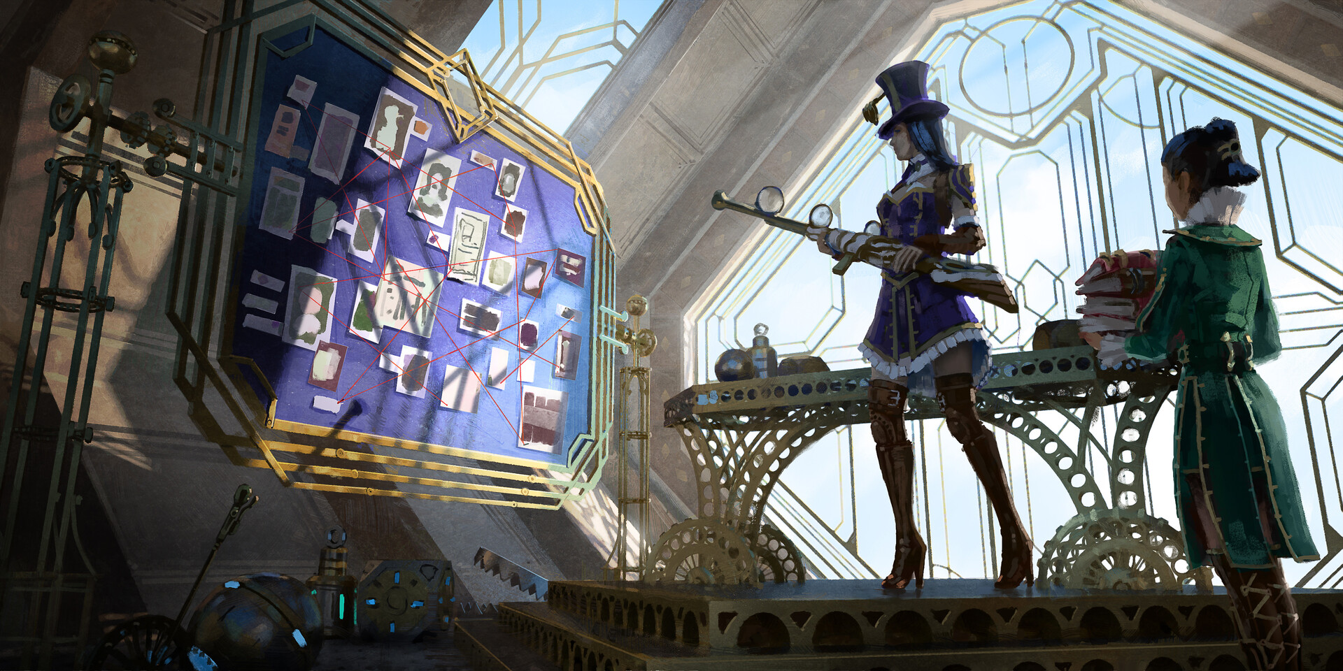 ArtStation - Legends Of Runeterra - Caitlyn's Office