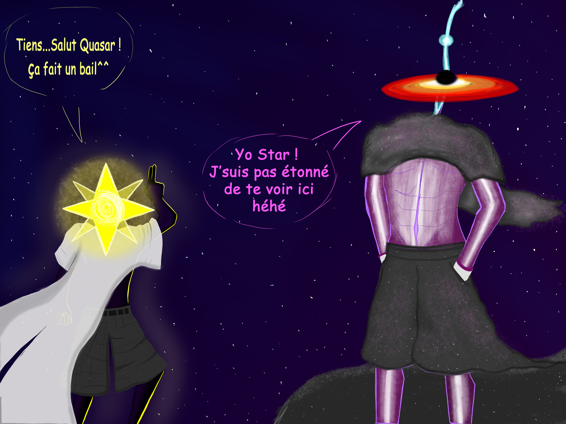 ArtStation - Shooting Star meets Sir Quasar