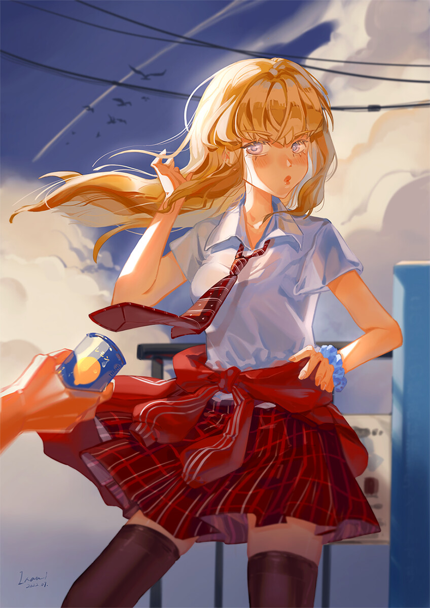 ArtStation - Waiting girl