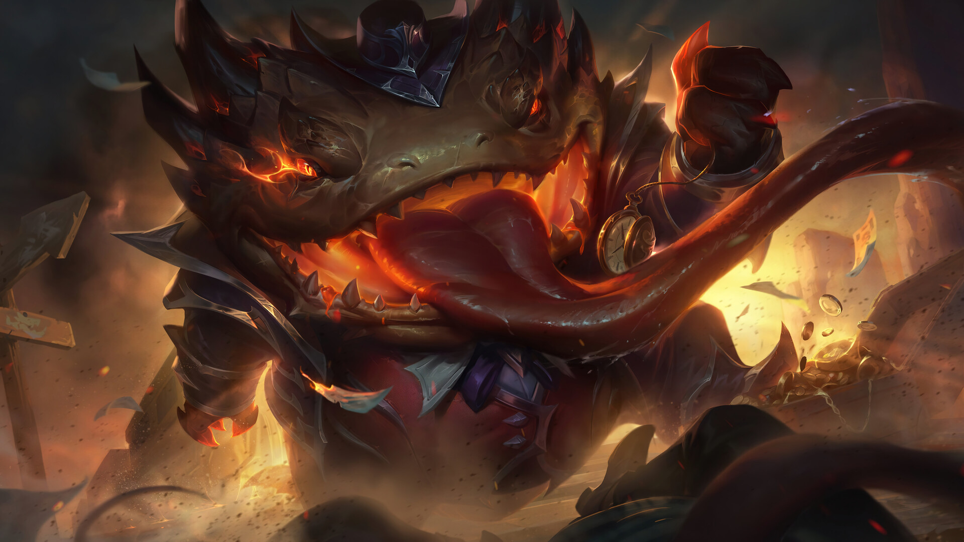 ArtStation - 2022 High Noon Tahm Kench Splash for League of Legends