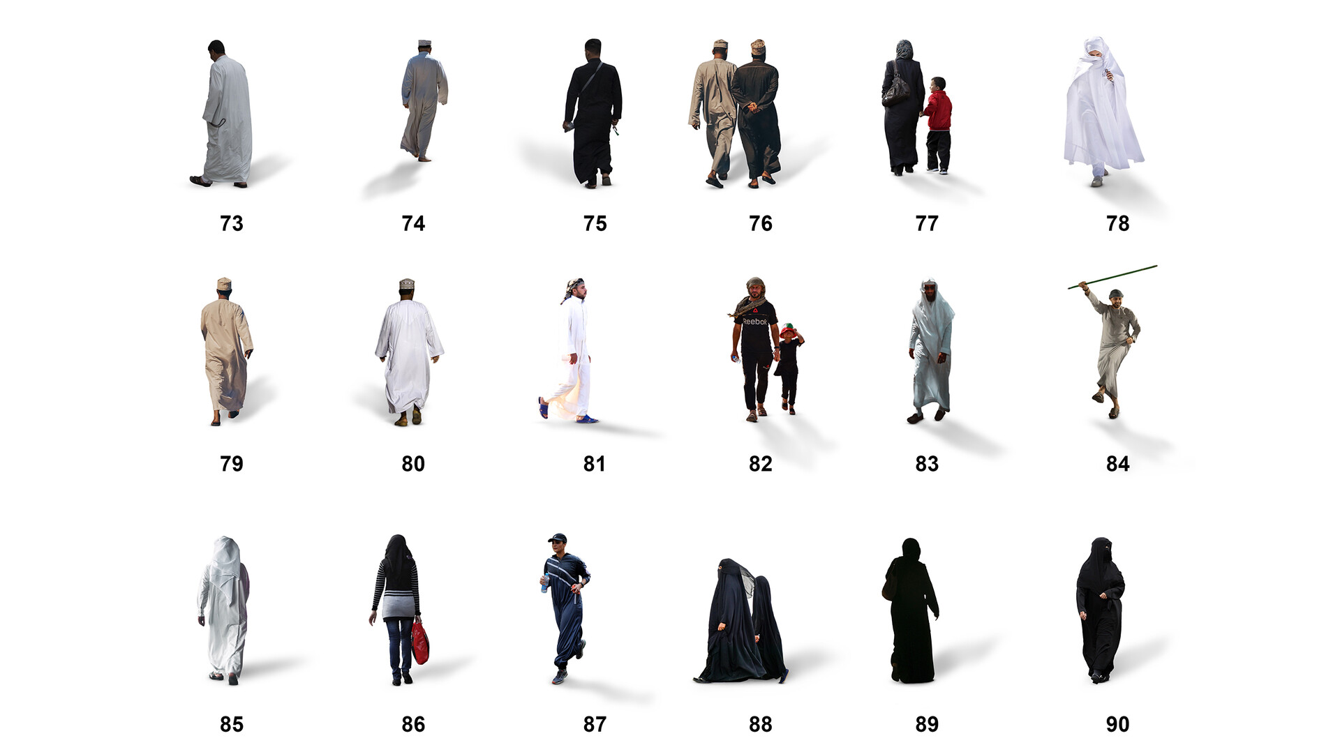 Zero0poly - 150 PNG+PSD Arabian people Full HD CUTOUT Pack- Vol1