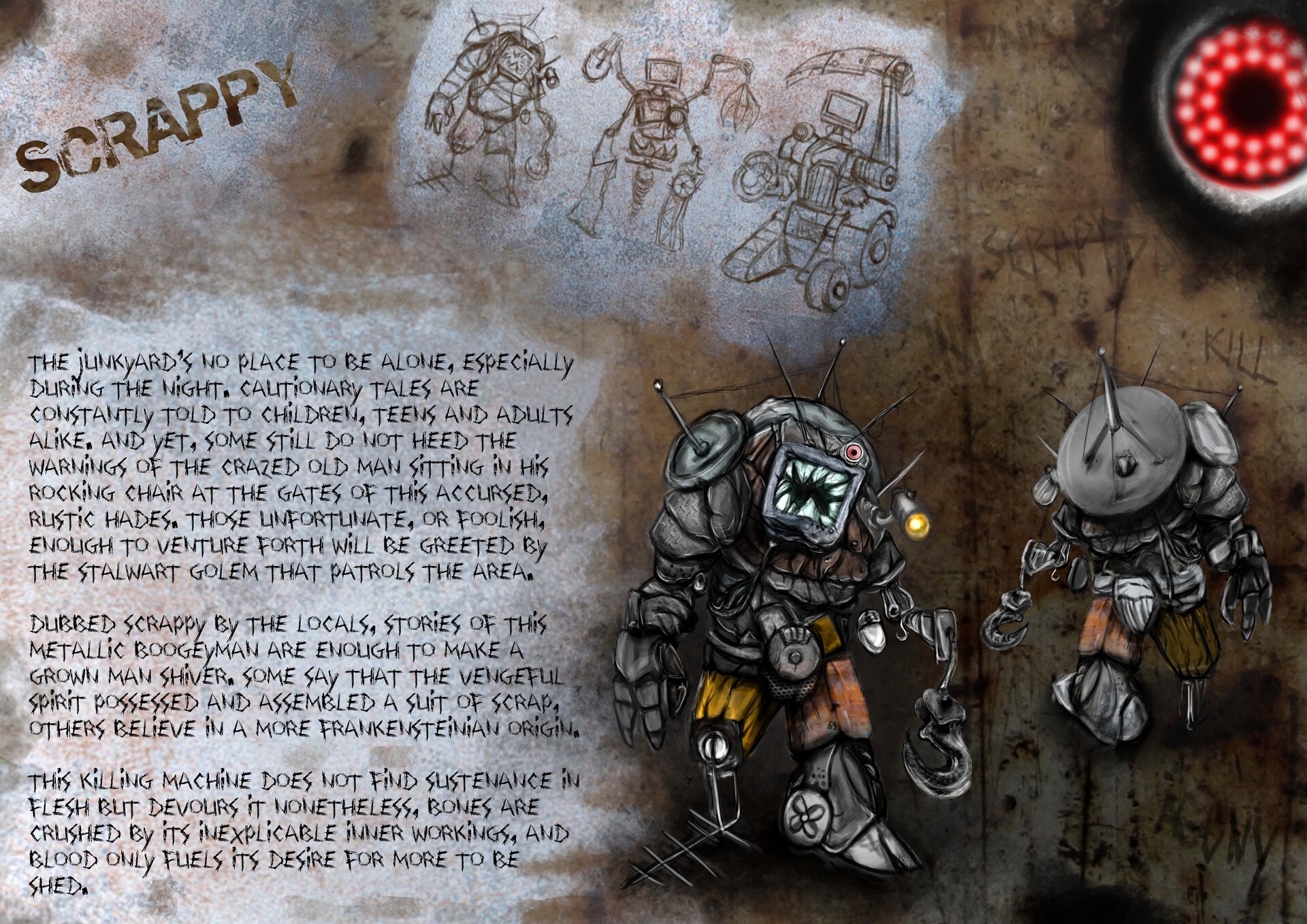 ArtStation - Scrappy Character Sheet