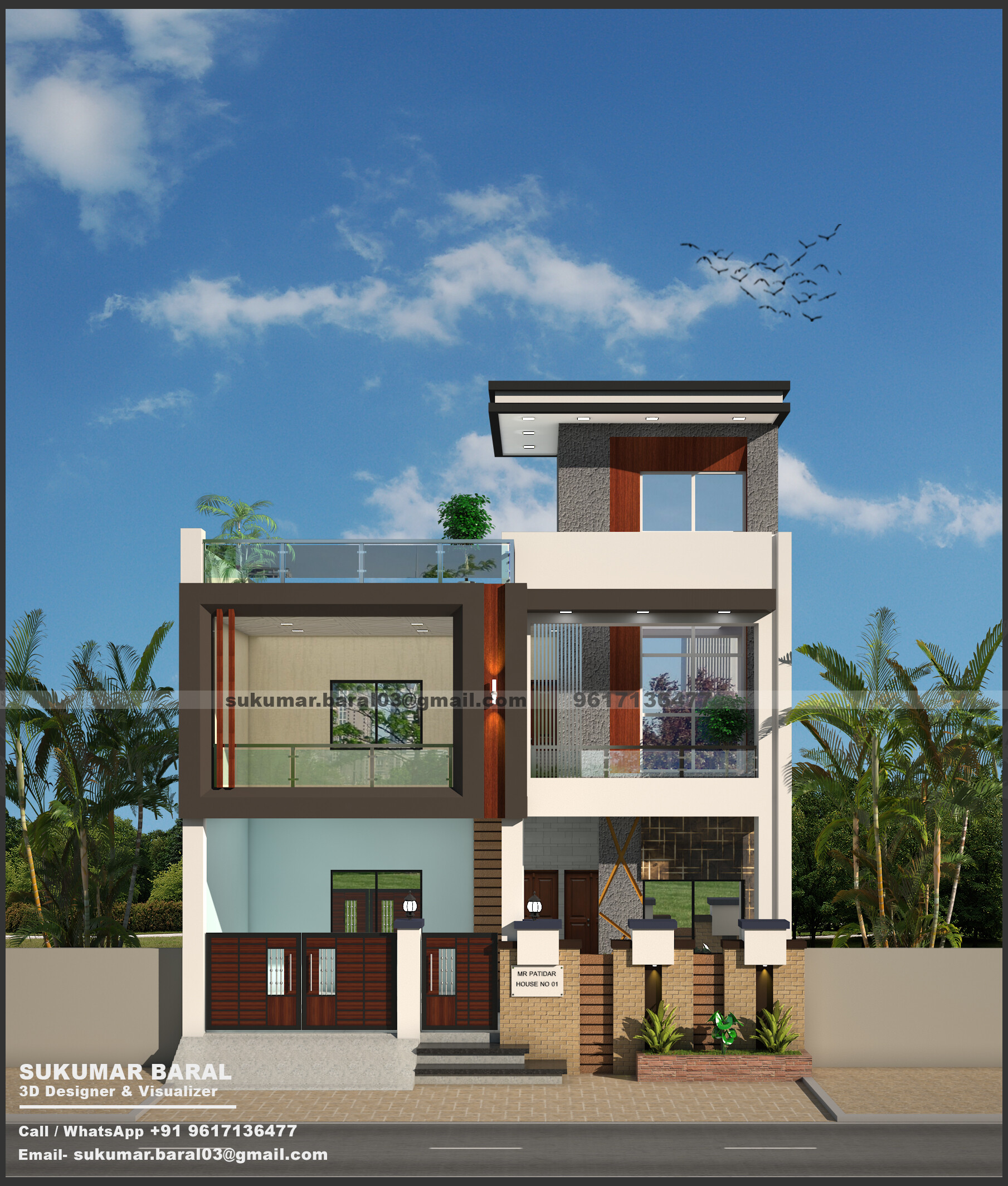 ArtStation - 3D exterior elevation design