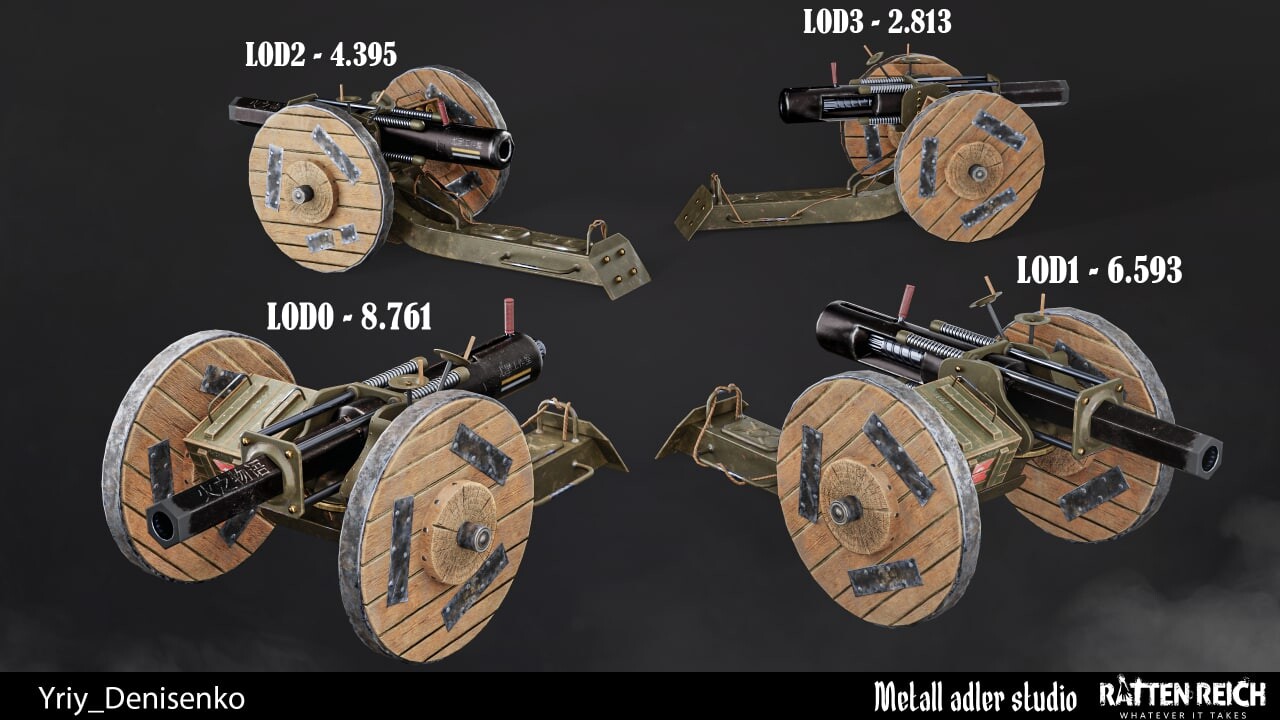 METALLADLERSTUDIO LLC - Artillery Weapon of the Red Dragon Army.