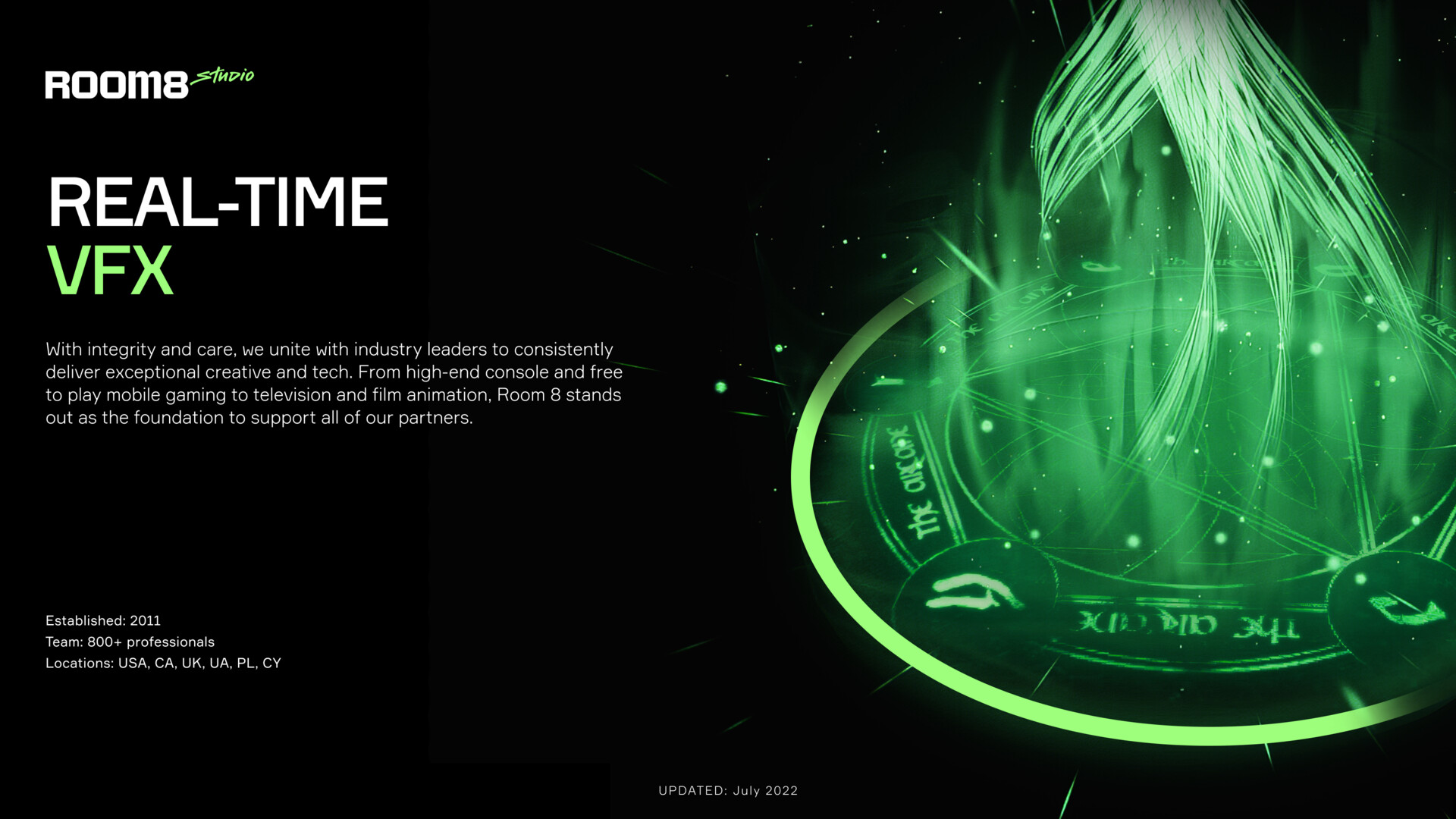 Room 8 Studio - Portfolio - Real-time VFX