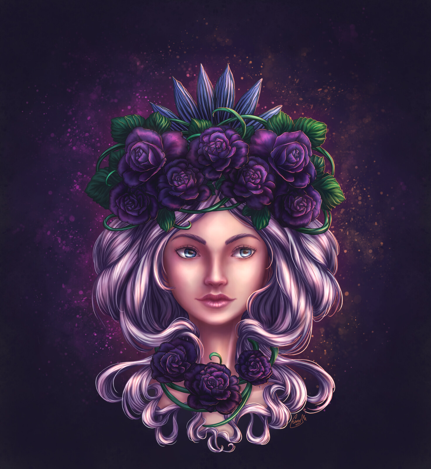 ArtStation - Flower Portrait