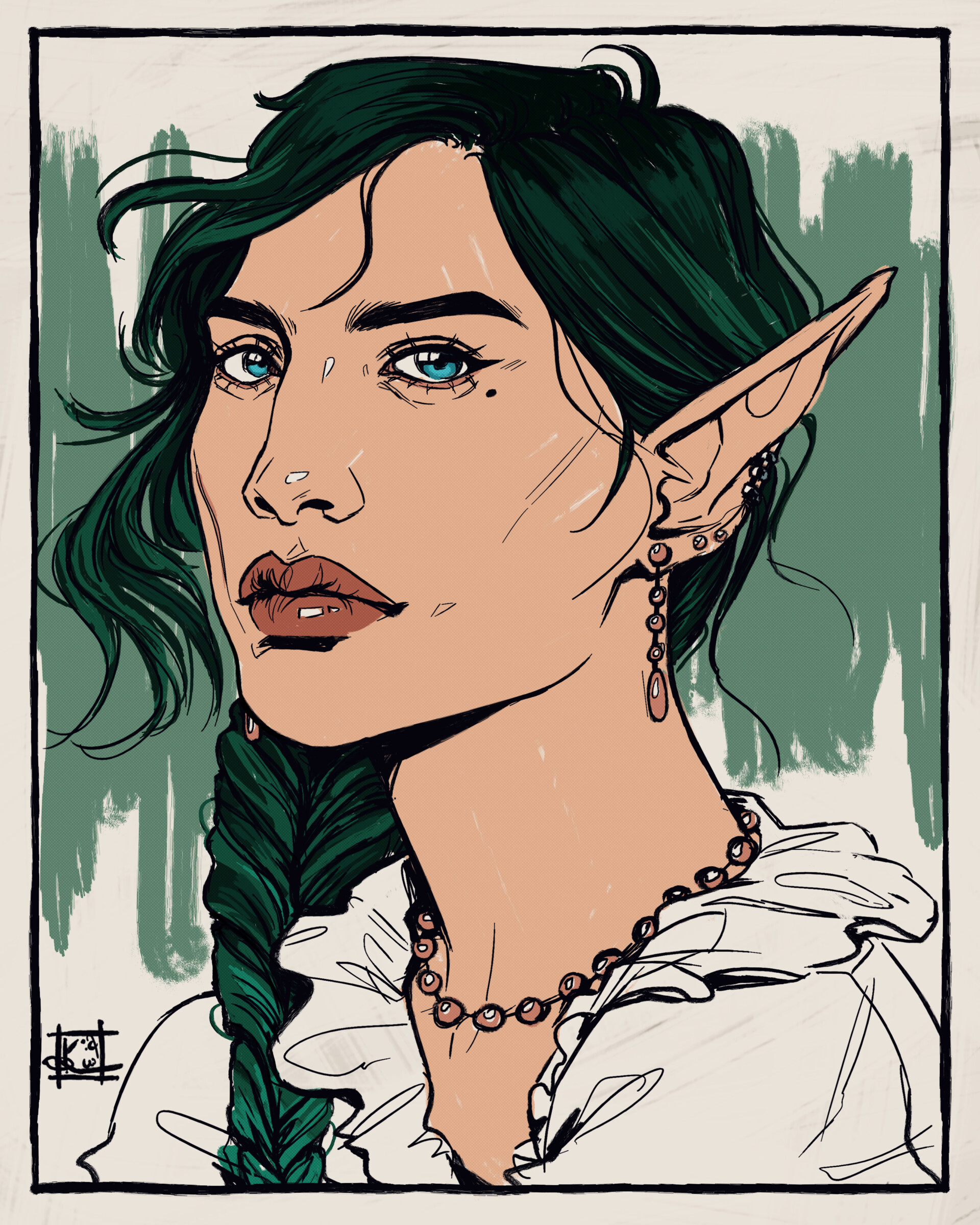 Anwyn, Elven Rogue by Konstantina Balodima : r/ImaginaryElves