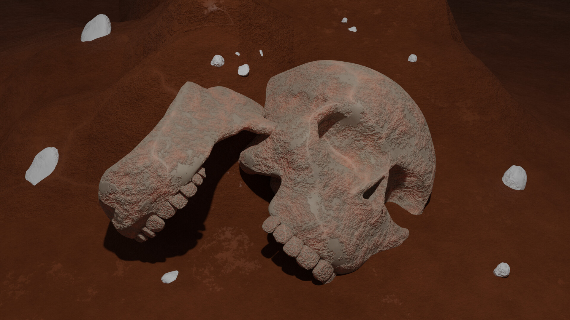 ArtStation - Withered Skull