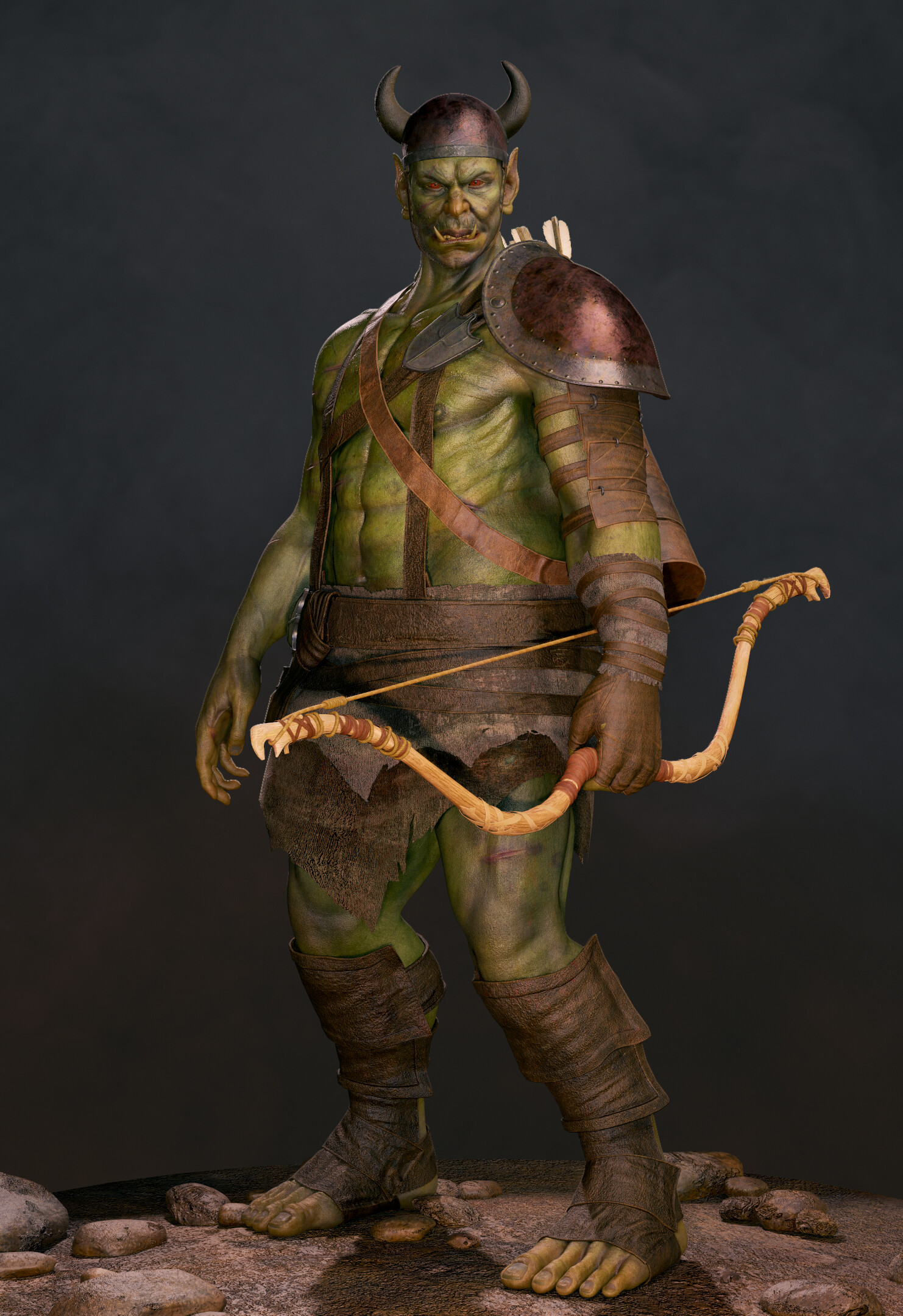 Orc Archer by Franz Oliver Lipio : r/ImaginaryOrcs