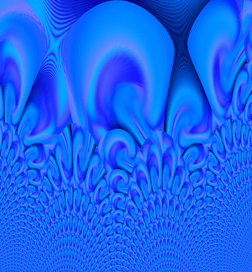 J.P .Seymour - Blue scape fractals 2 of 2