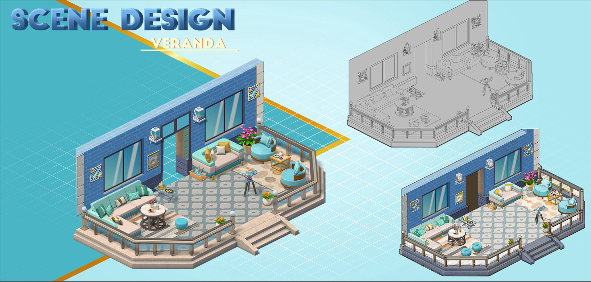 ArtStation - 2D scene Design