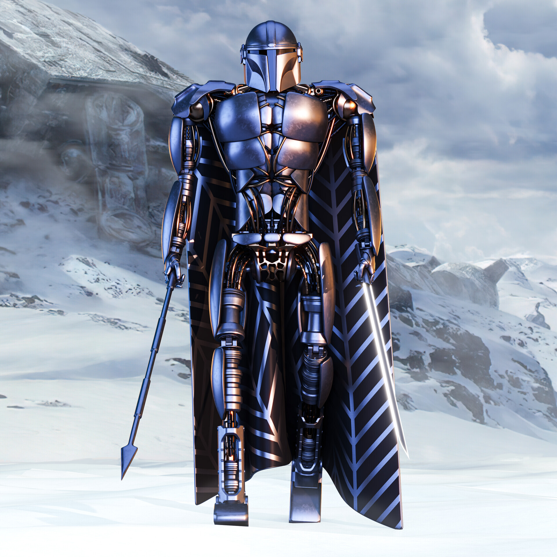 ArtStation - The Mandalorian Droid - May The 4th Be With You