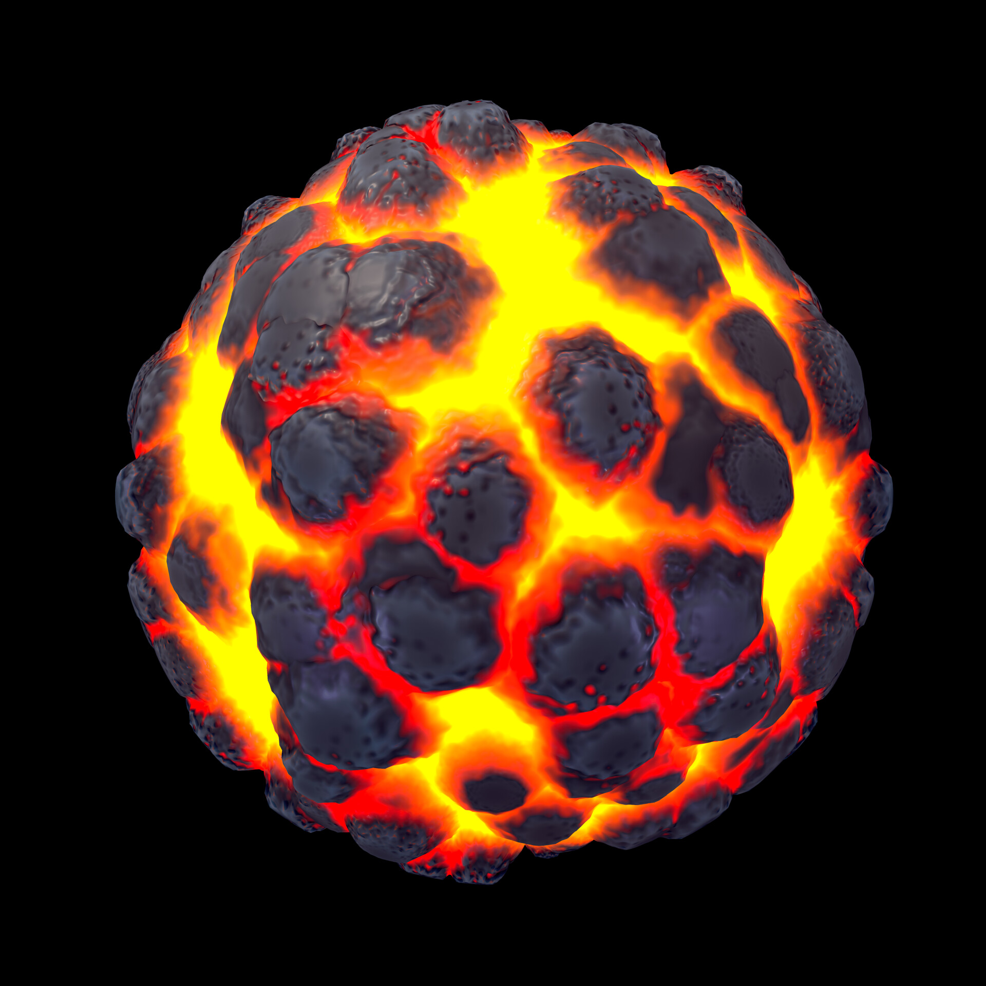 ArtStation - Stylized lava material