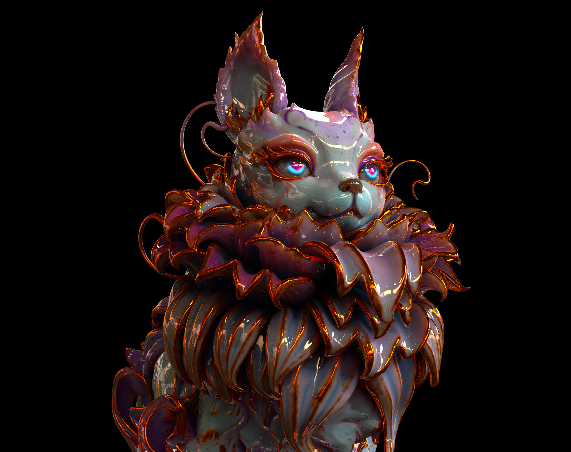 ArtStation - glassy cat