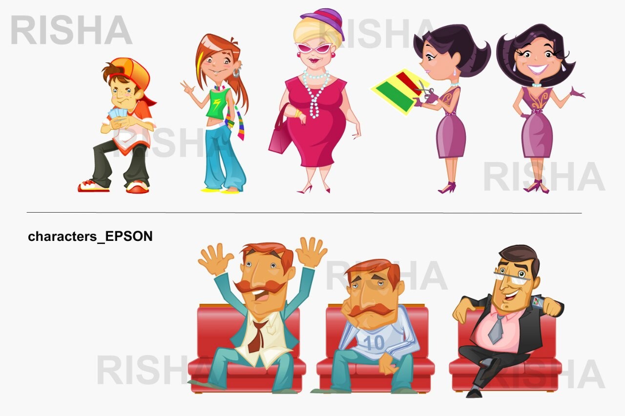 ArtStation - Character design for Epson