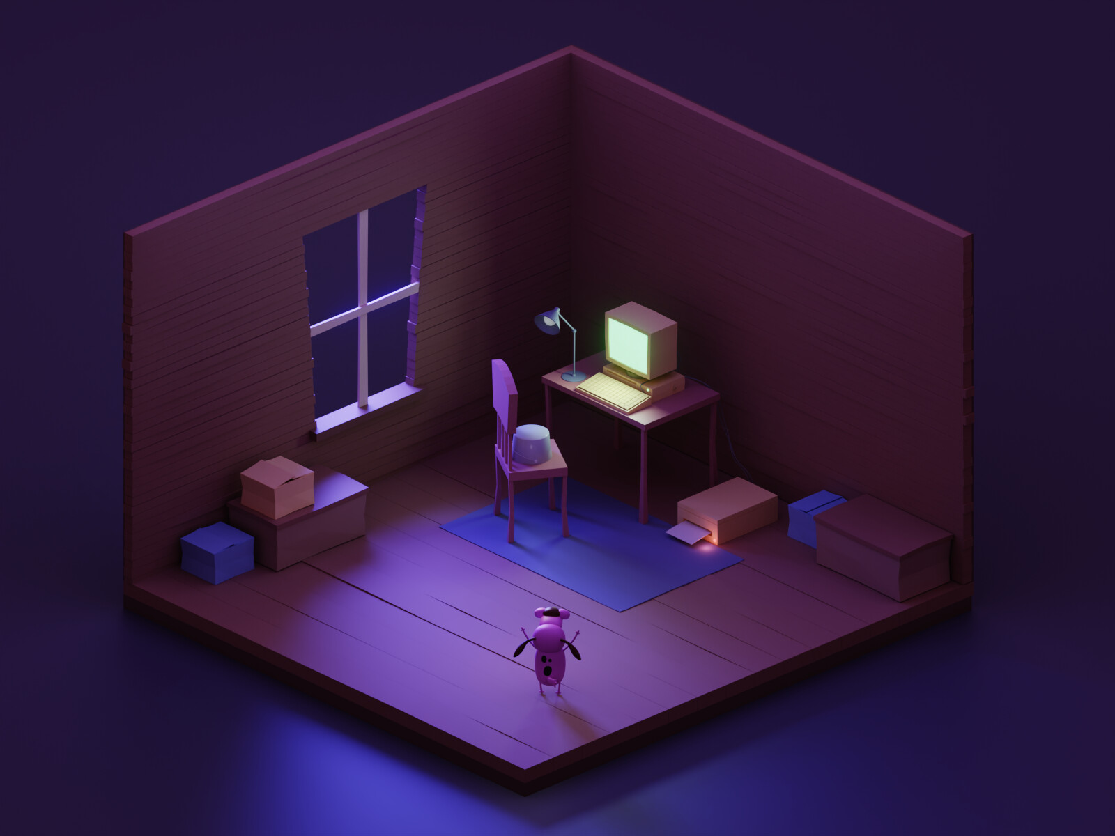 ArtStation - Habitación de Coraje