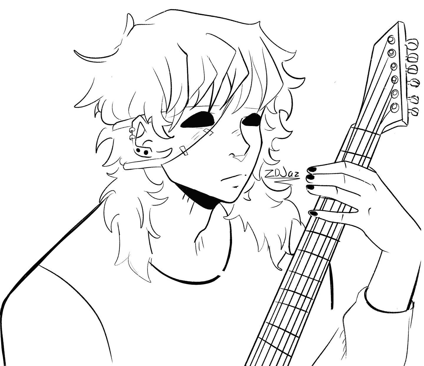 sally face coloring pages