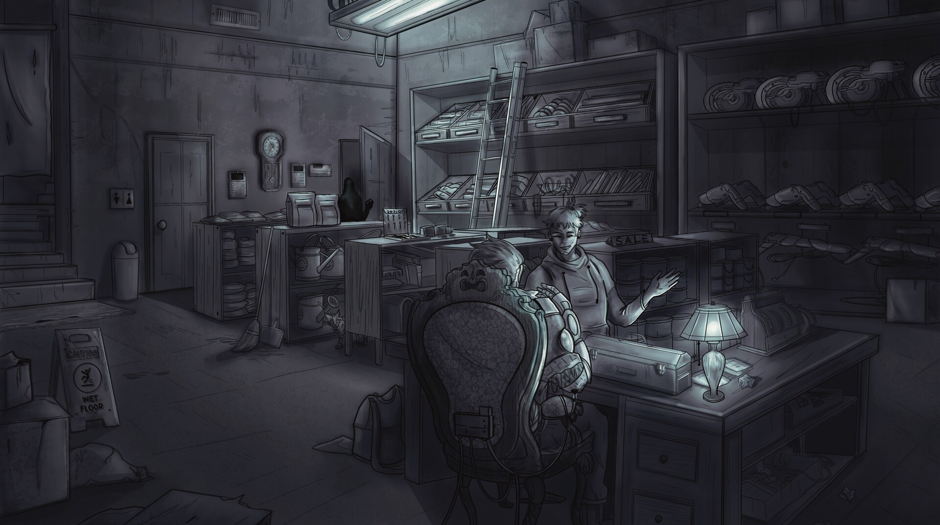 ArtStation - Shop Interior and Shopkeeper Concept