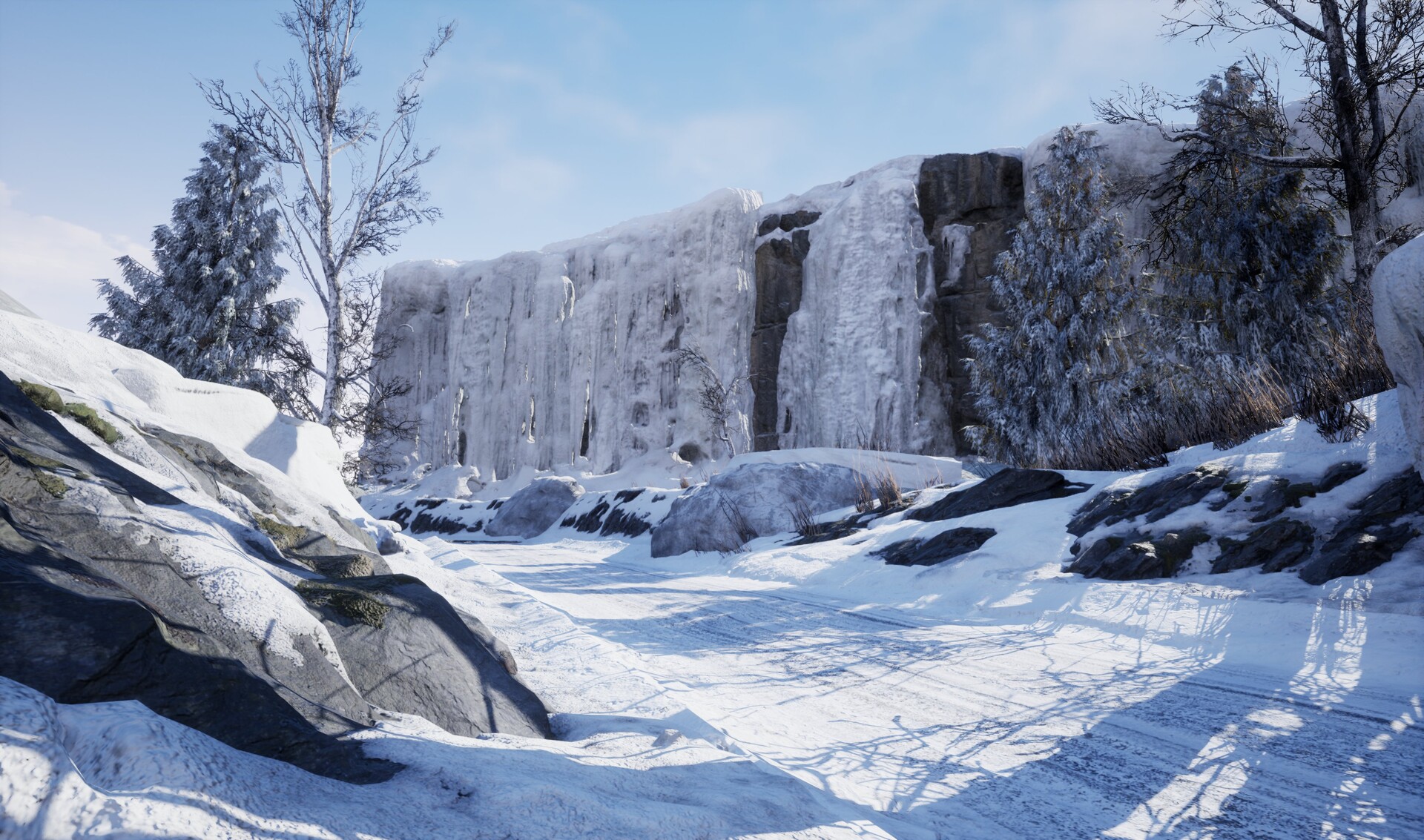 ArtStation - Snowy Forest