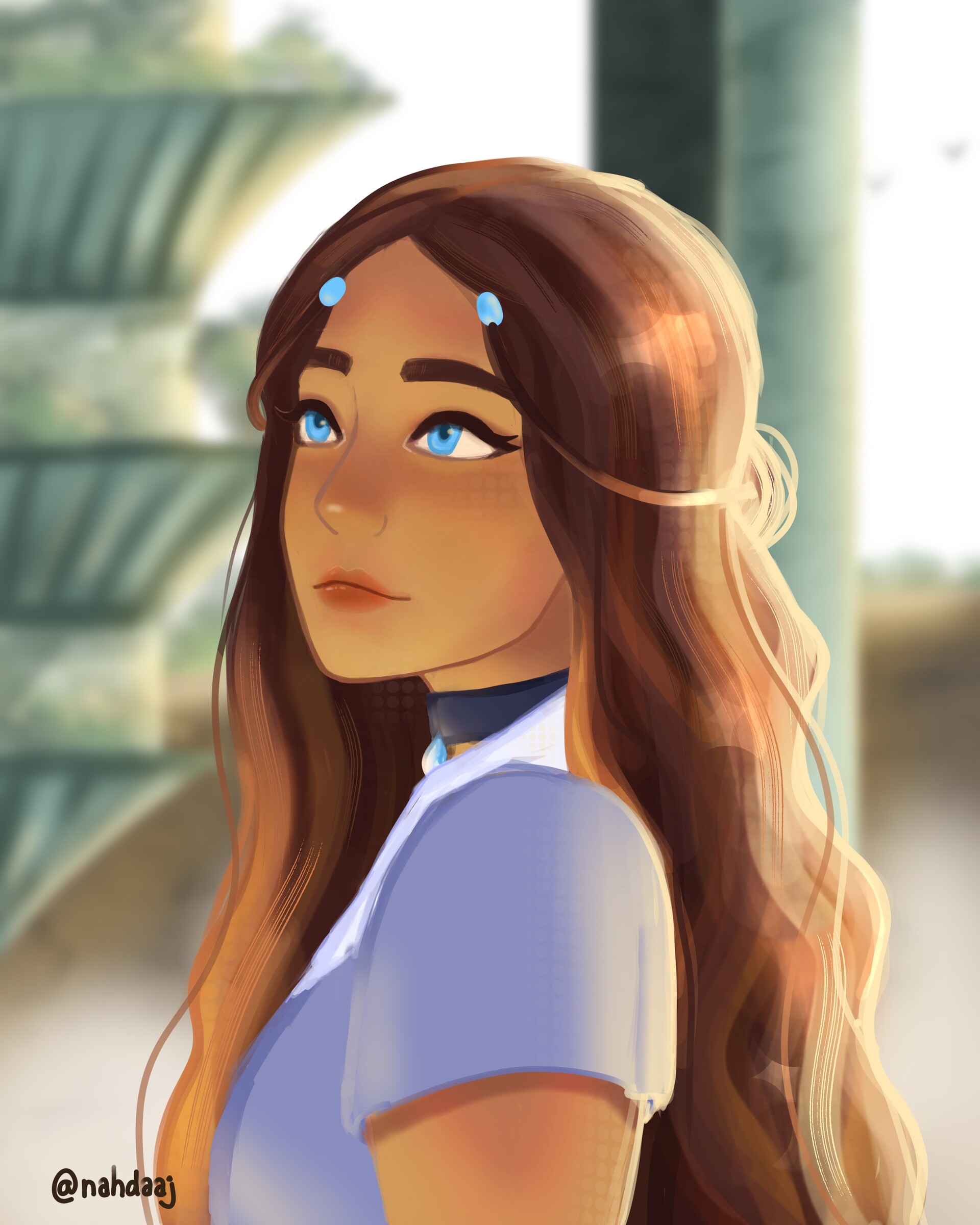ArtStation - Katara at the Western Air Temple