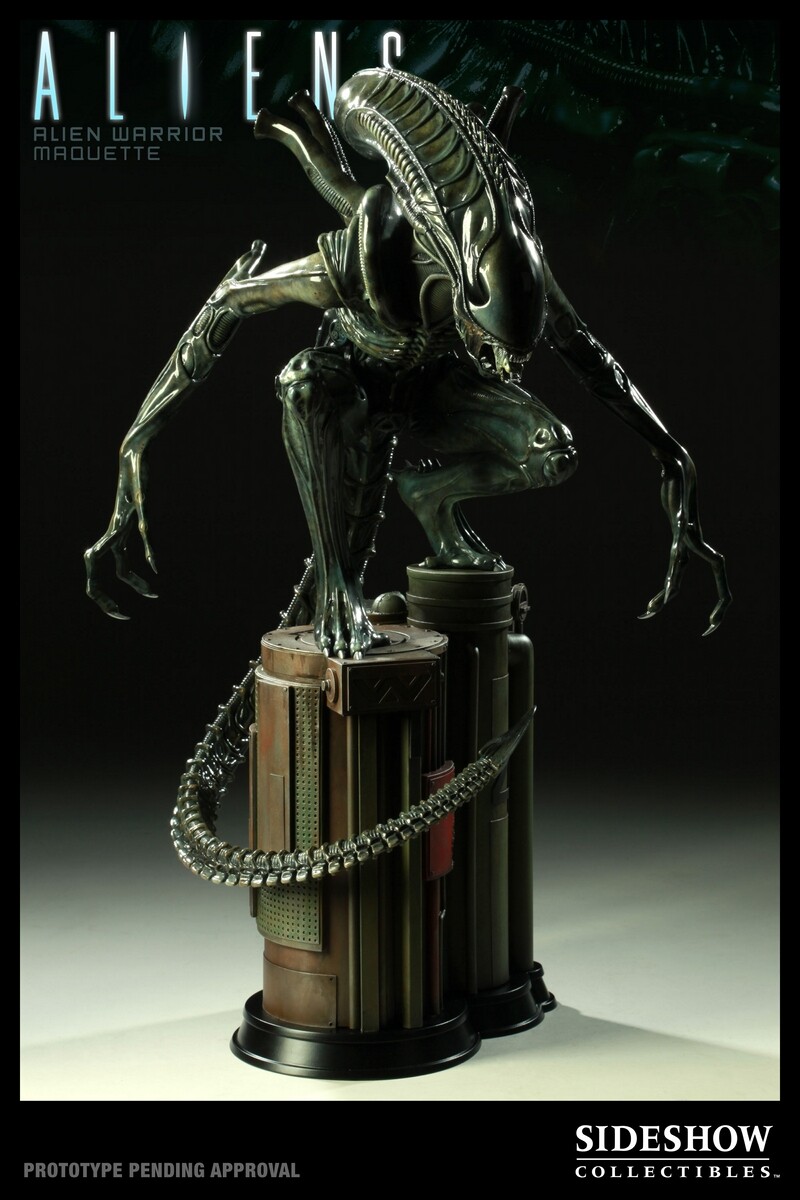 ArtStation - Alien Warrior Maquette by Sideshow Collectibles.