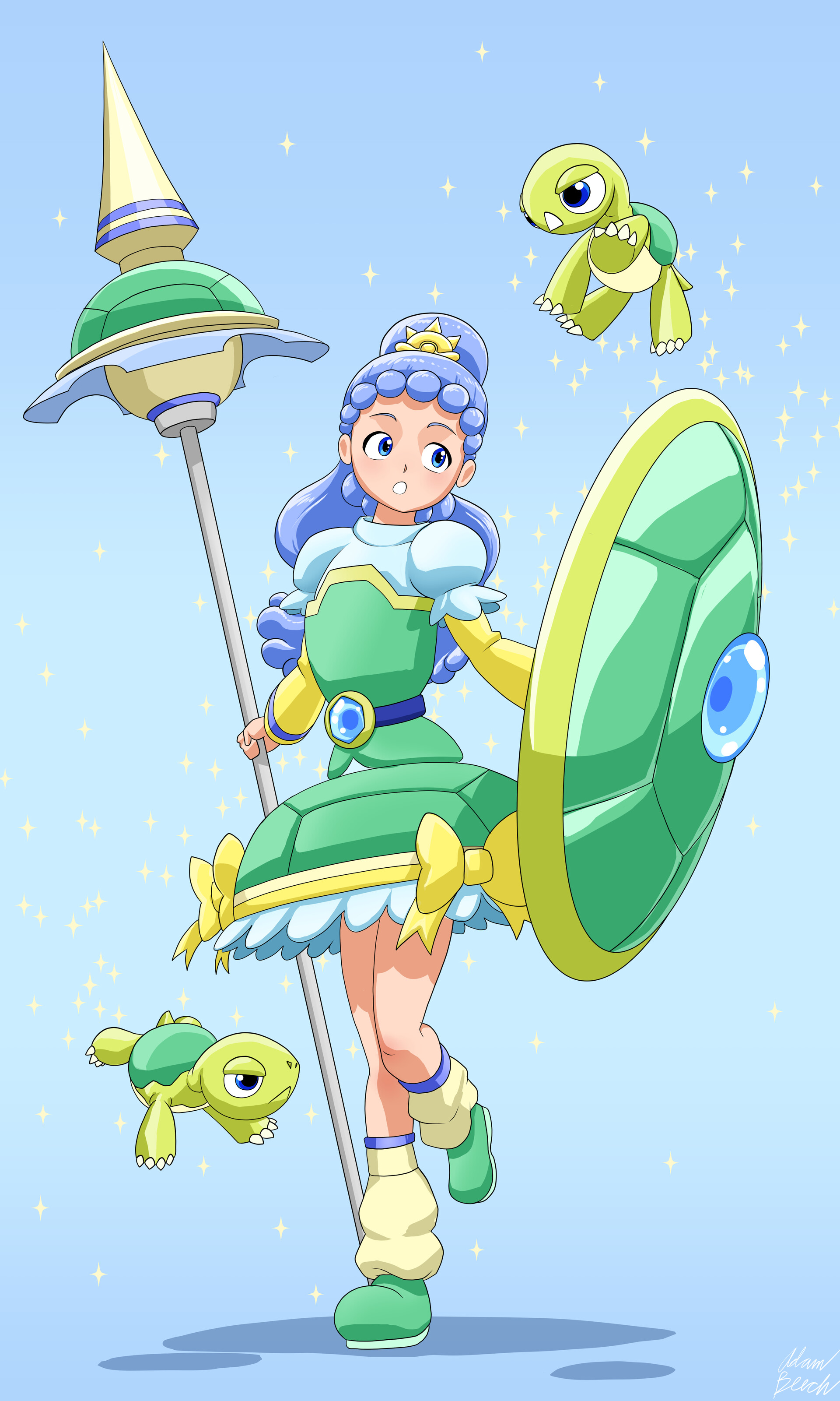 ArtStation - Magical Girl- Turtle Heart