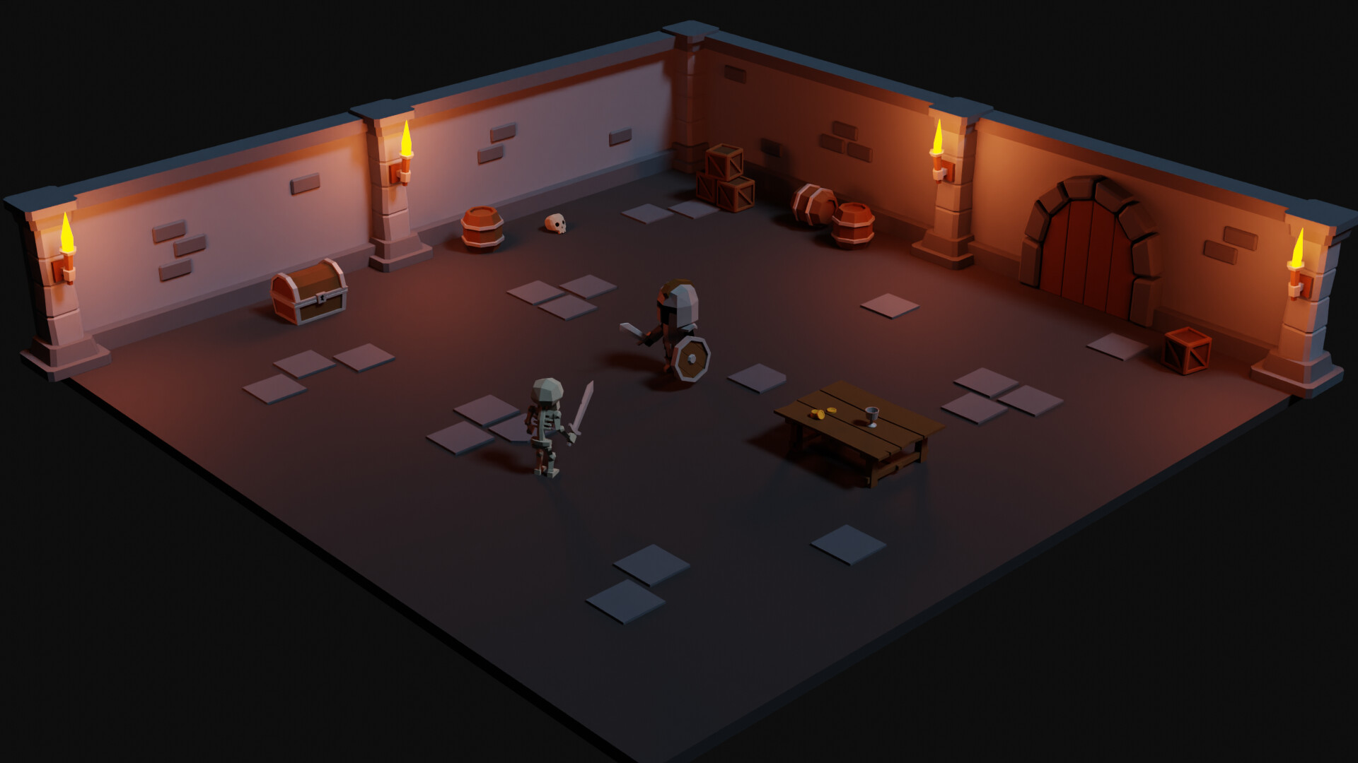 ArtStation - Low Poly Dungeon