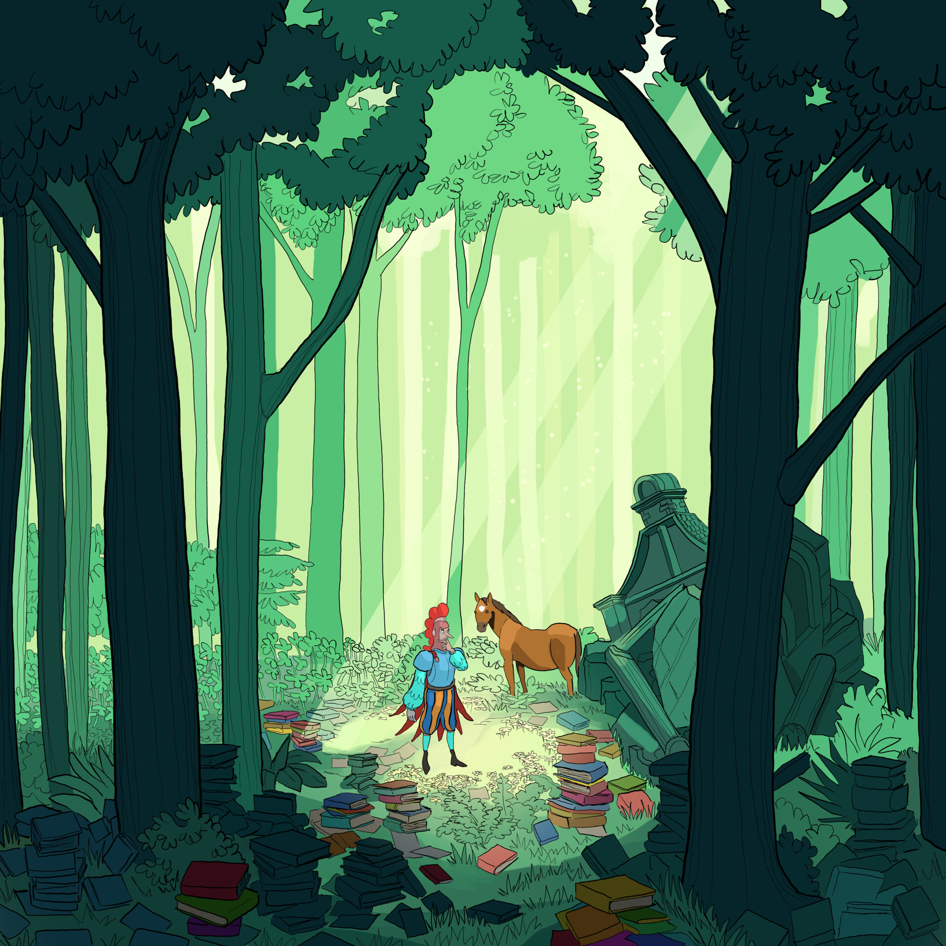 ArtStation - Library Forest