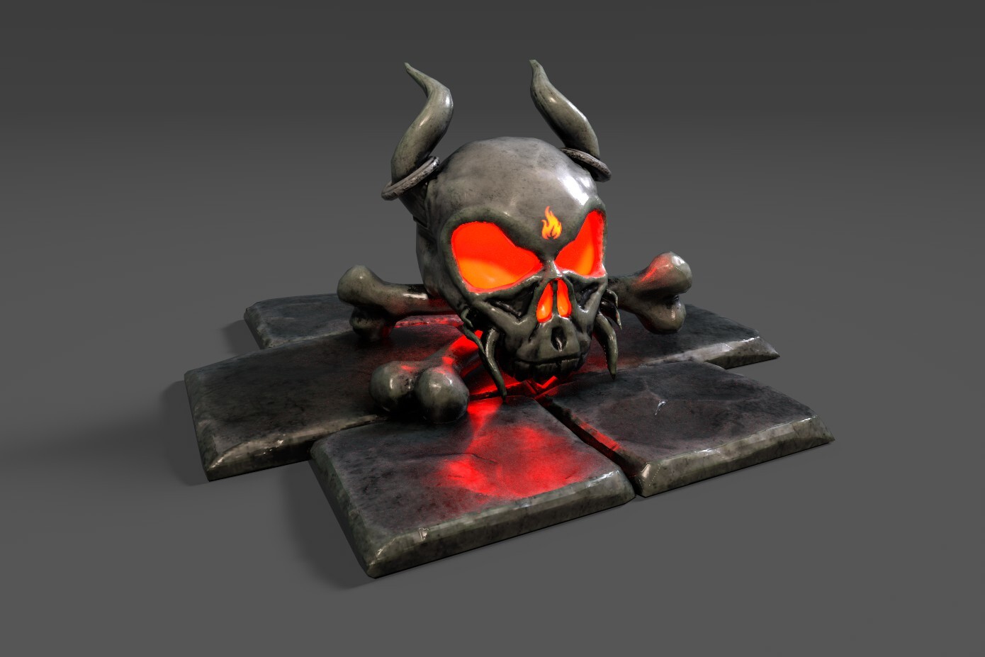 ArtStation - Stylized skull