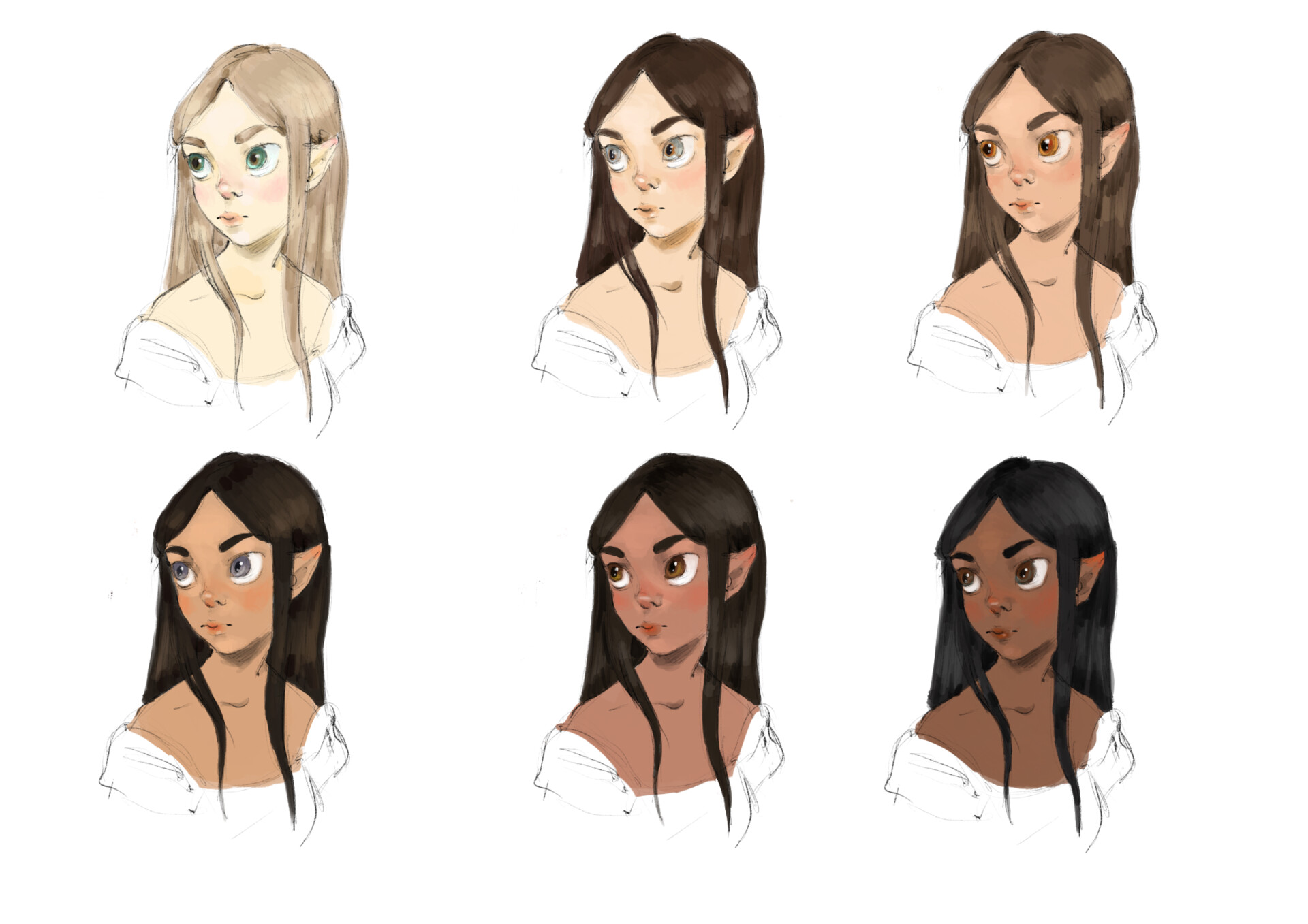 ArtStation - Skin color