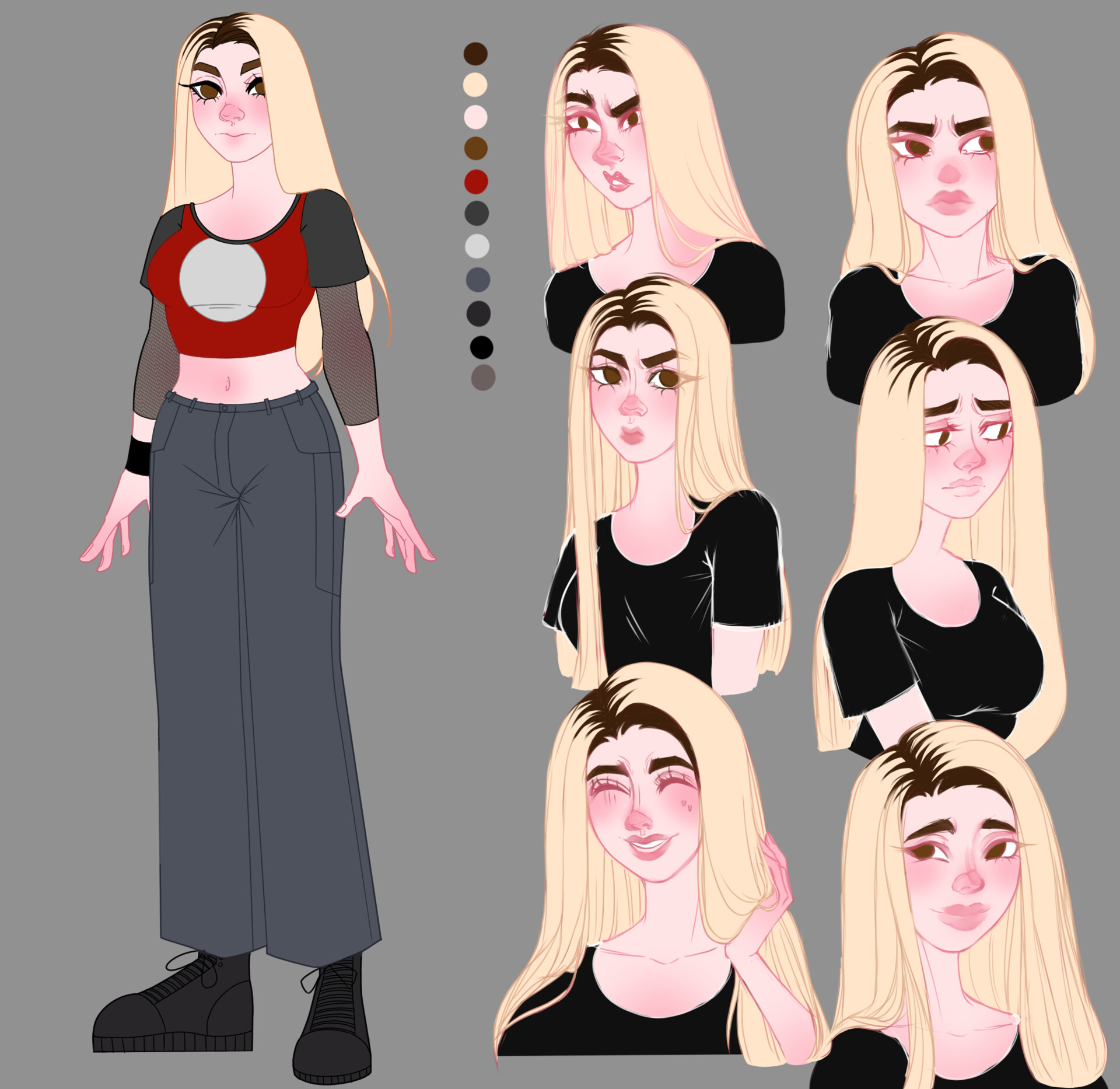 ArtStation - Character reference sheet