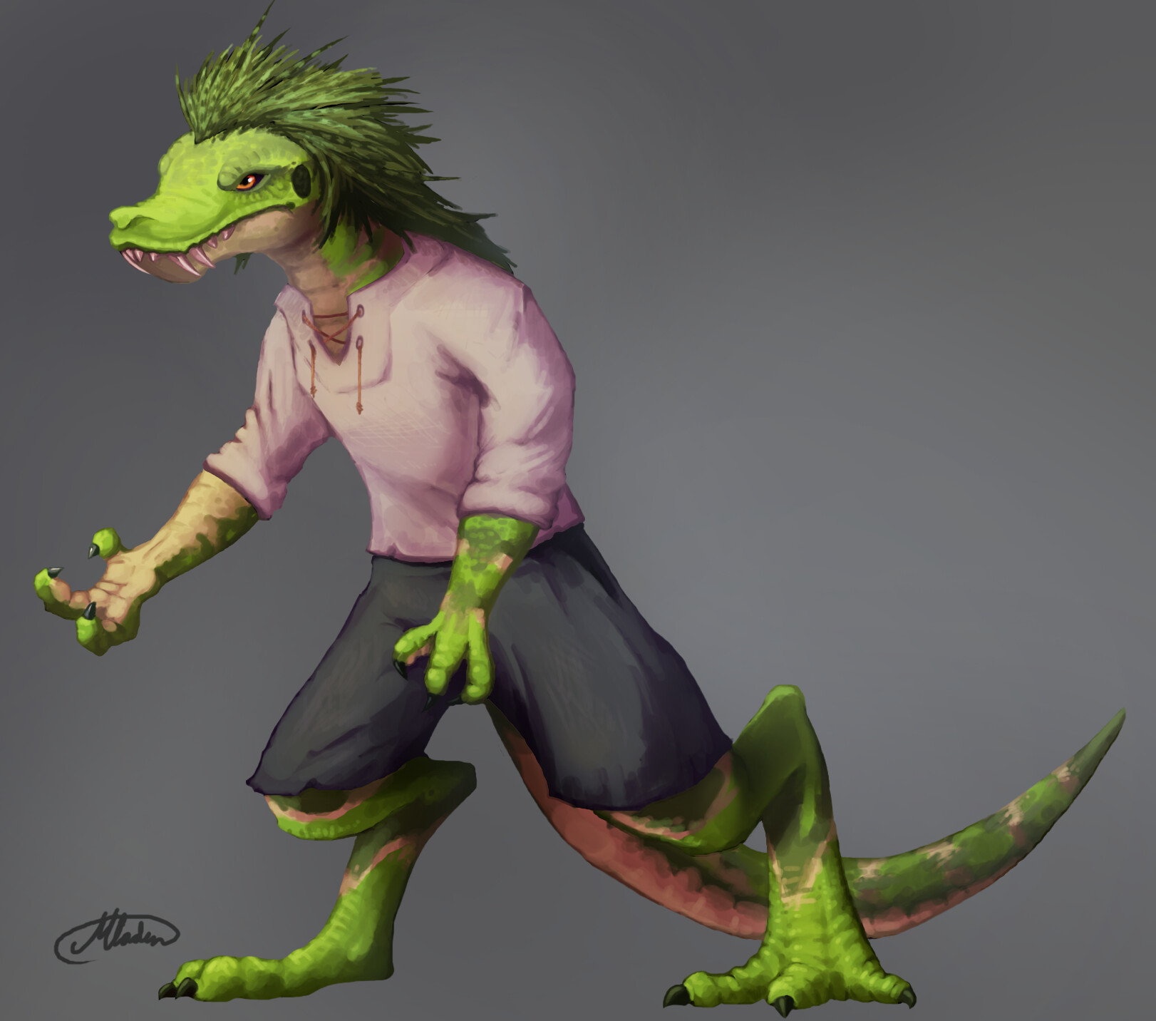 ArtStation - The Anolon - DnD Race Commission