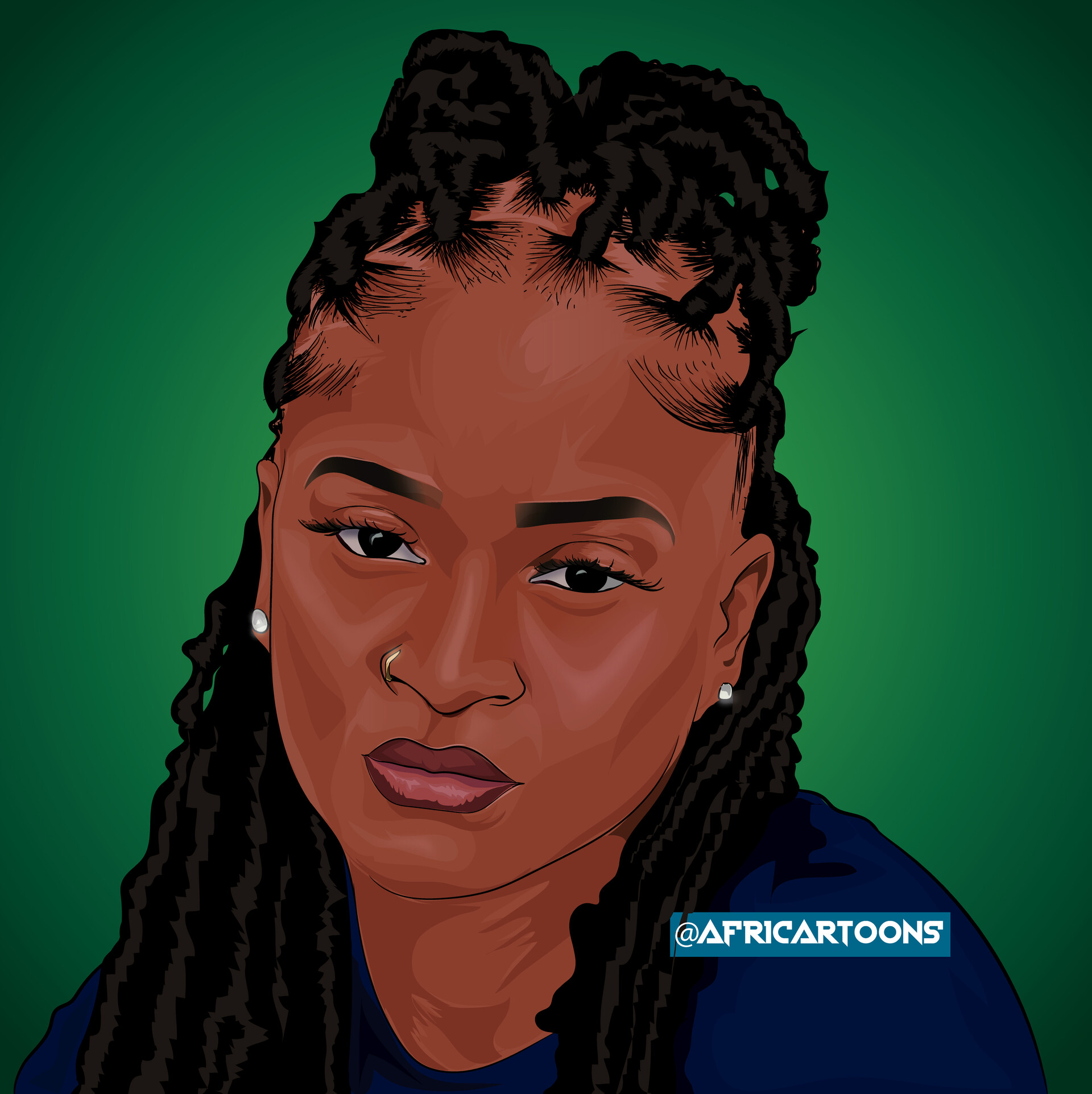 Africartoons - Young ash rapper