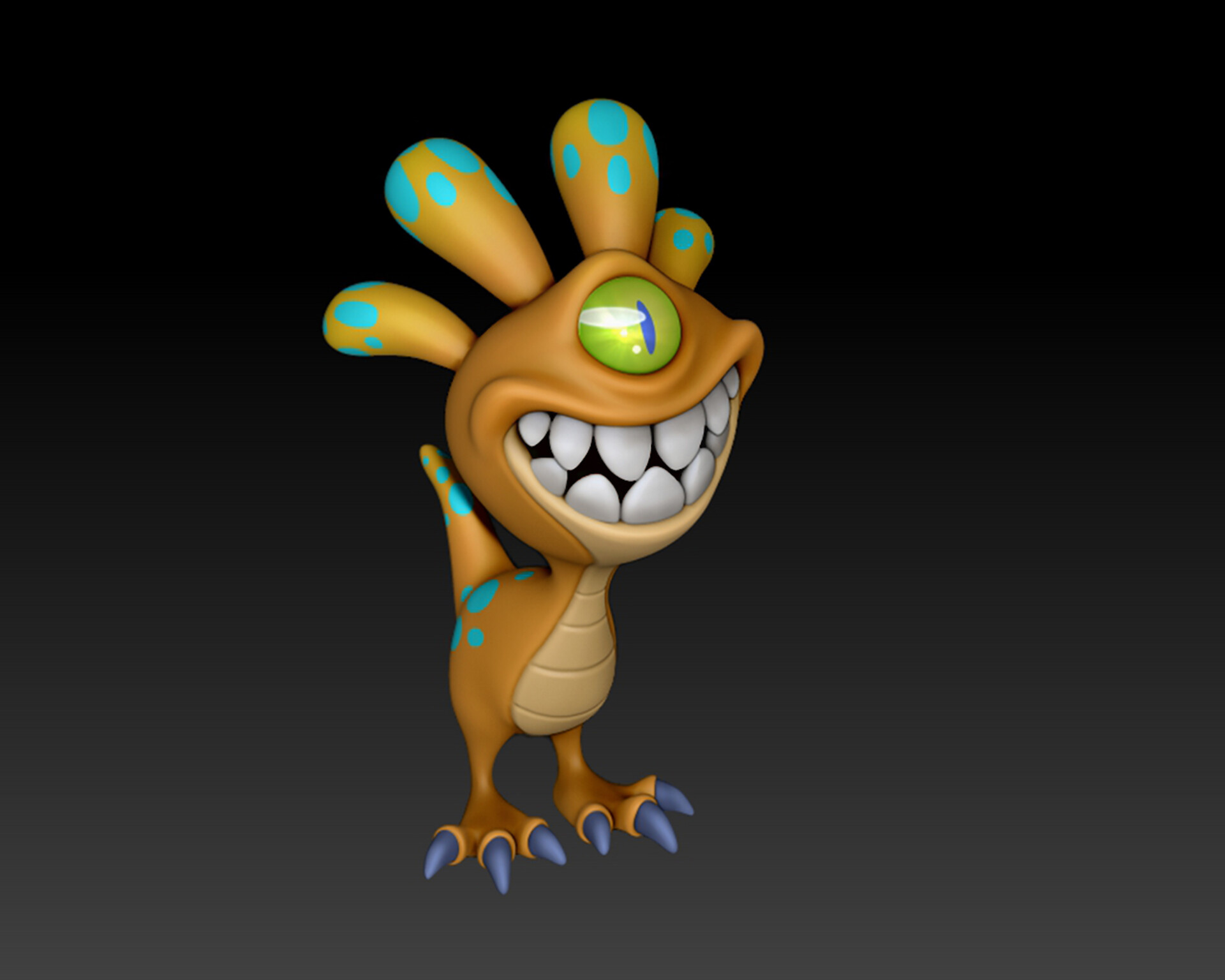 ArtStation - Cartoon Alien Monster