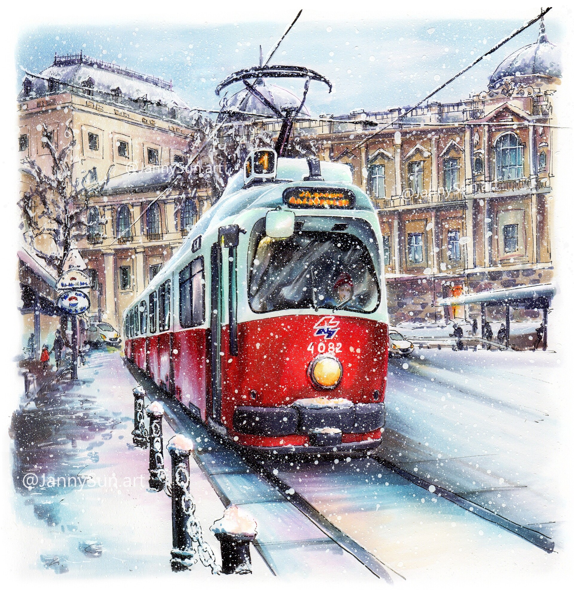 ArtStation - Winter in Wienna