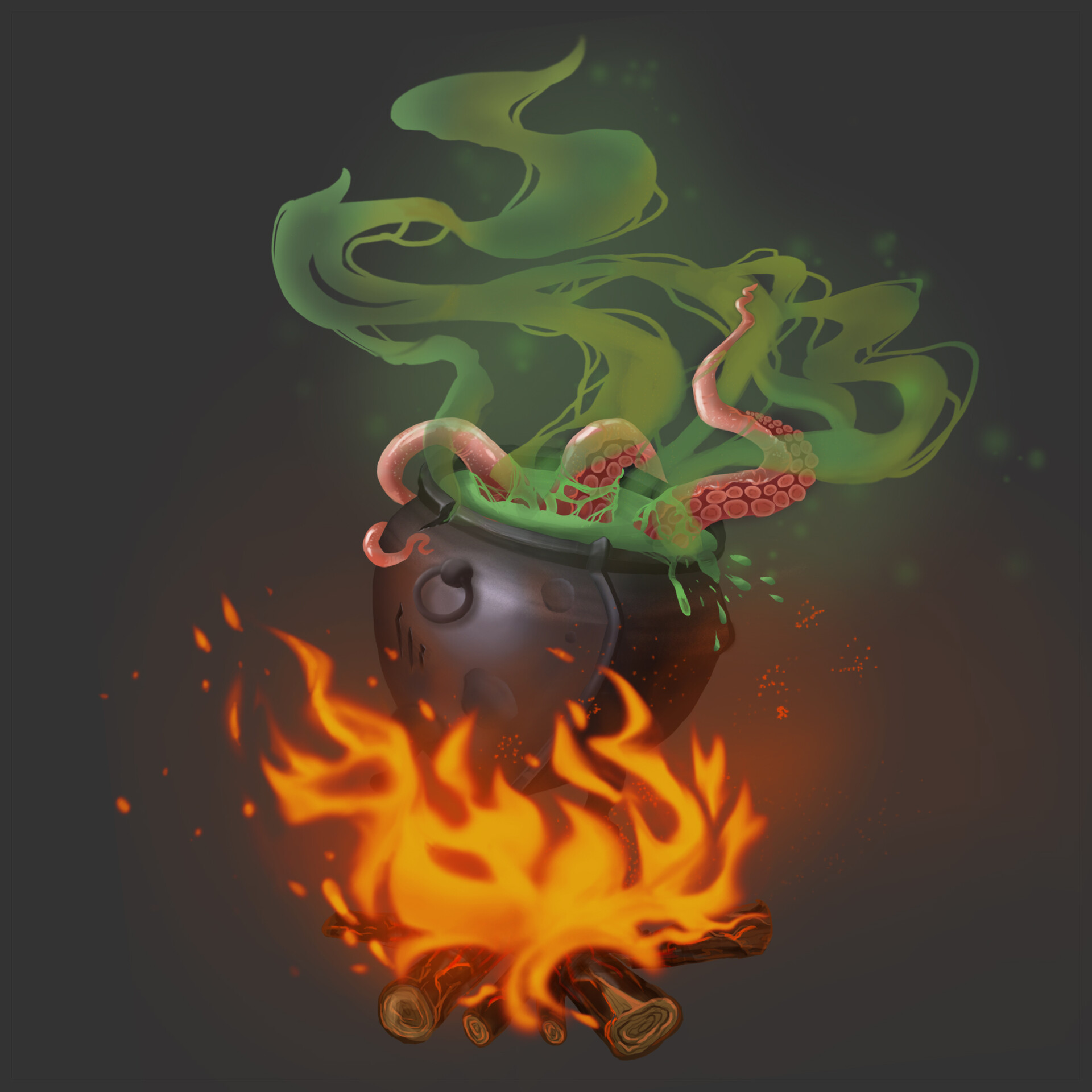 ArtStation - witch's cauldron