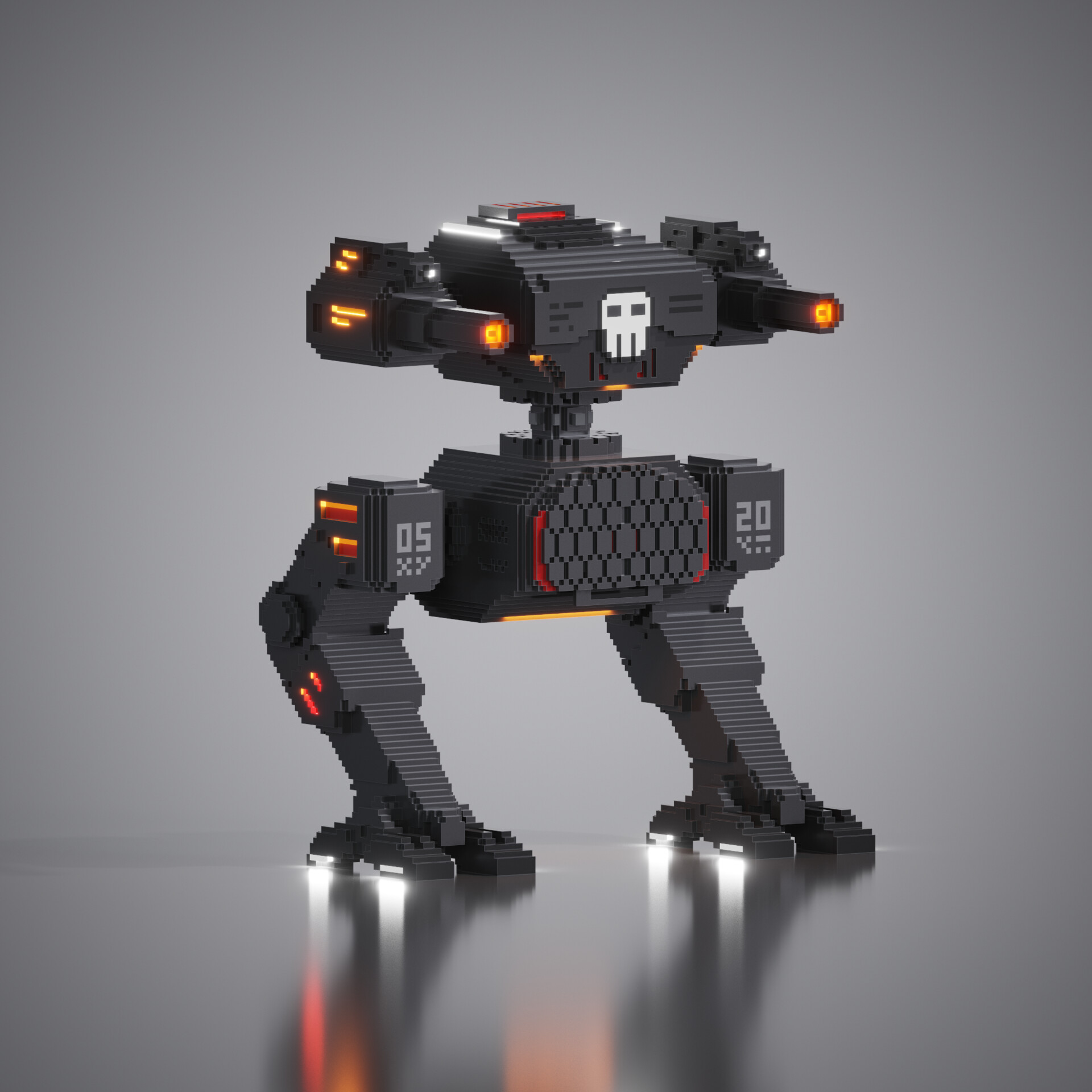 ArtStation - Skull Battle Robot