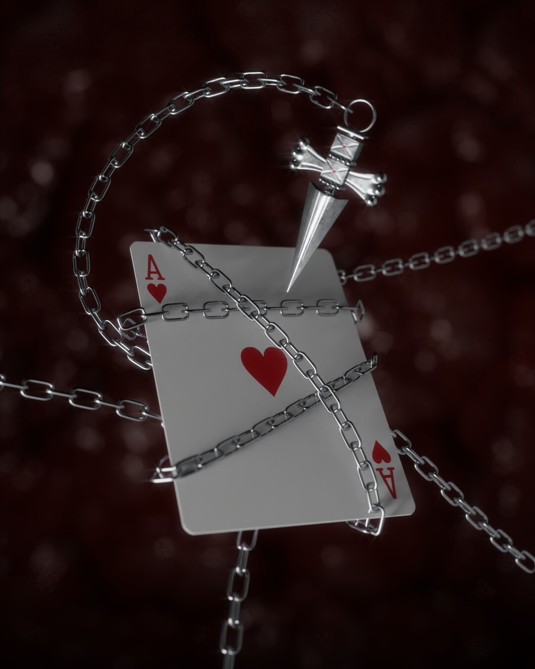 Simone Cotogno - Hunter x Hunter Fan Art Cards - Kurapika's Judgment Chain