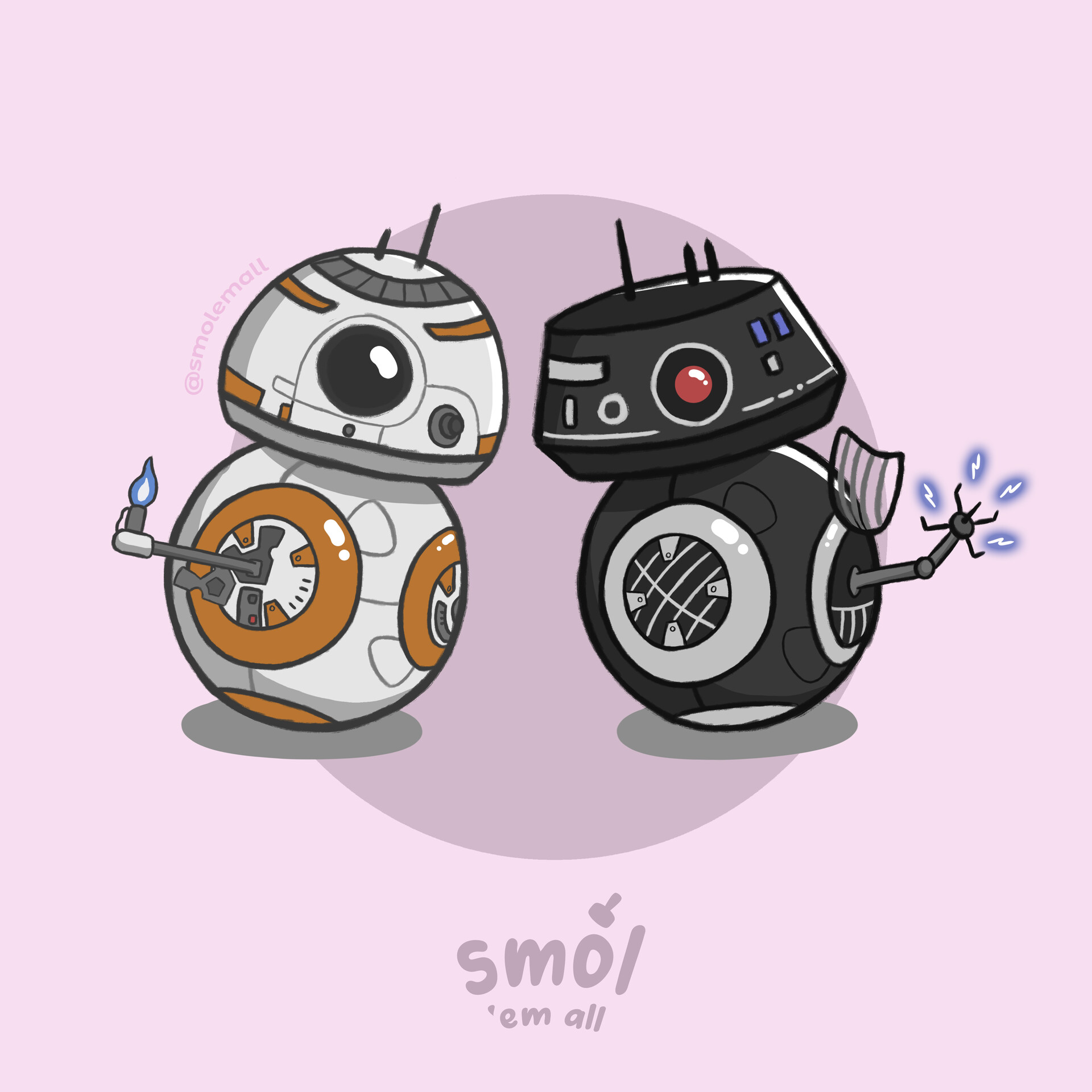 ArtStation - Smol BB8 & BB-9E