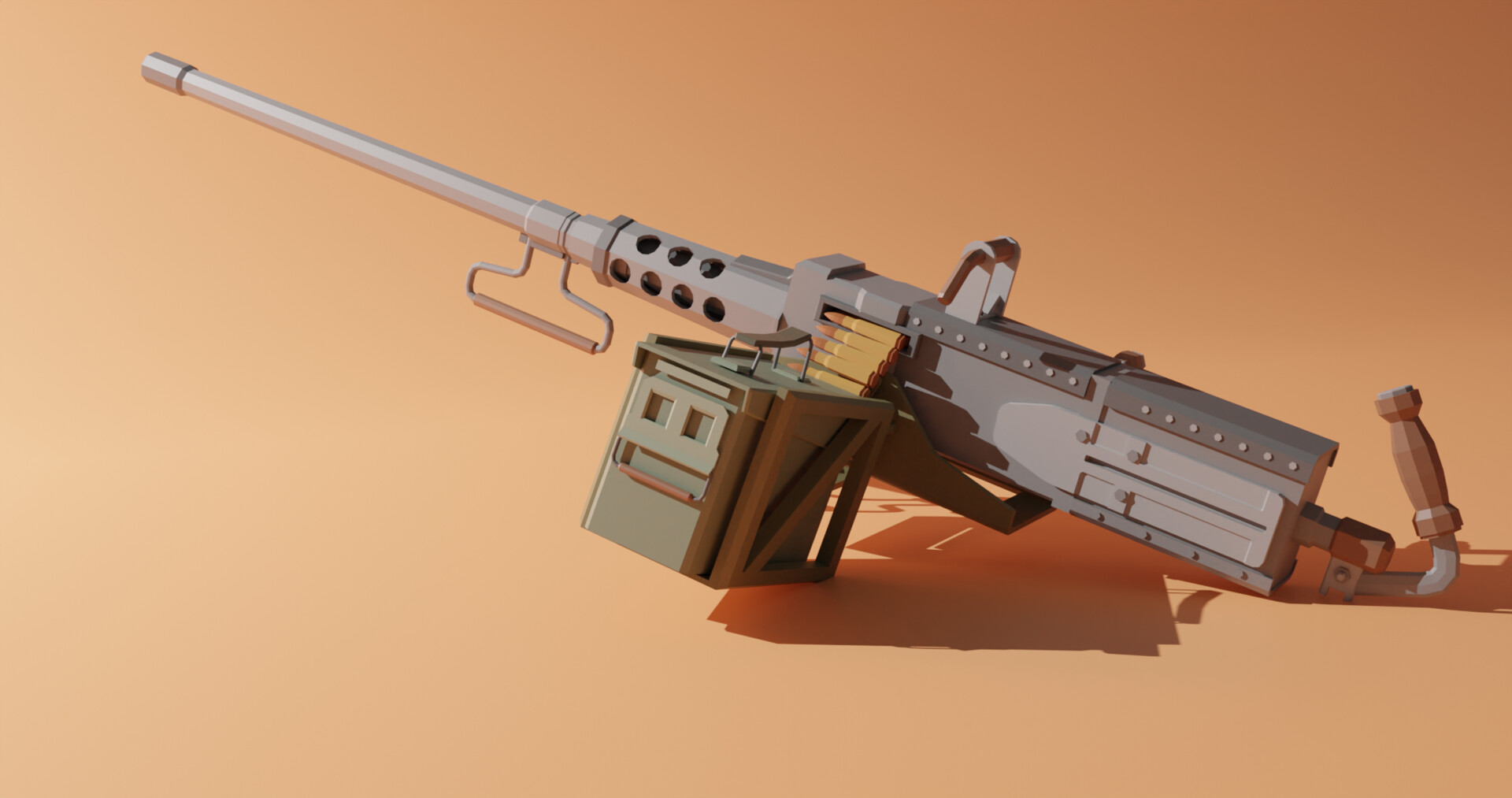 ArtStation - .50 Cal Machine Gun