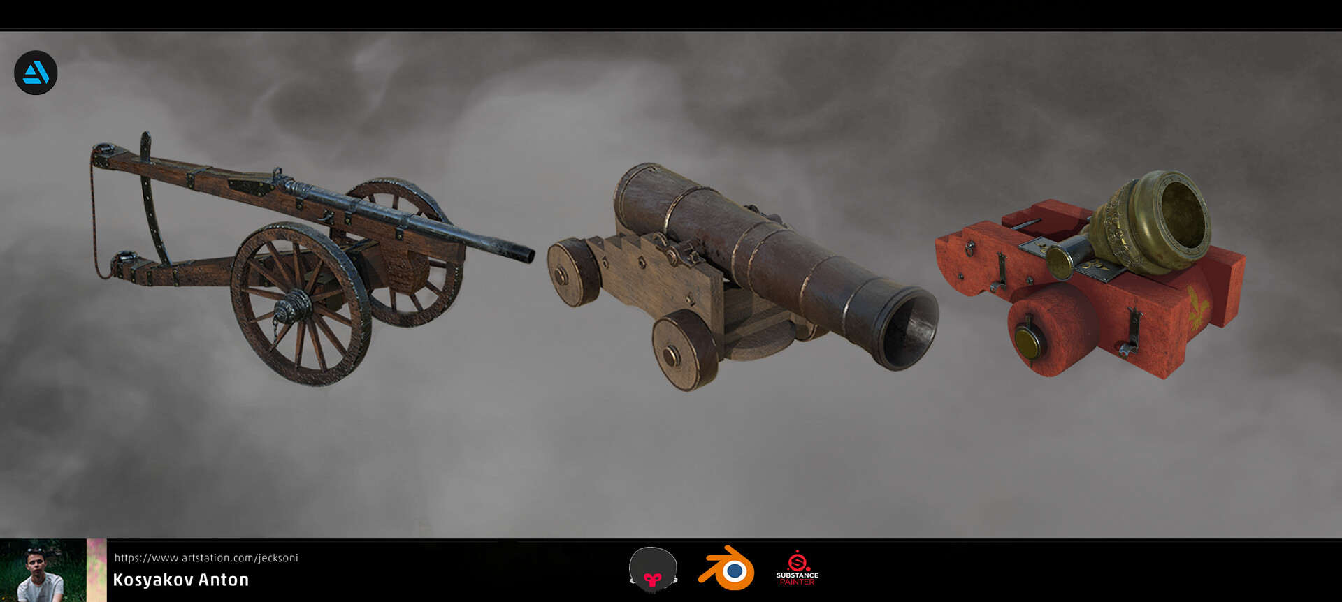 ArtStation - Asset medieval guns