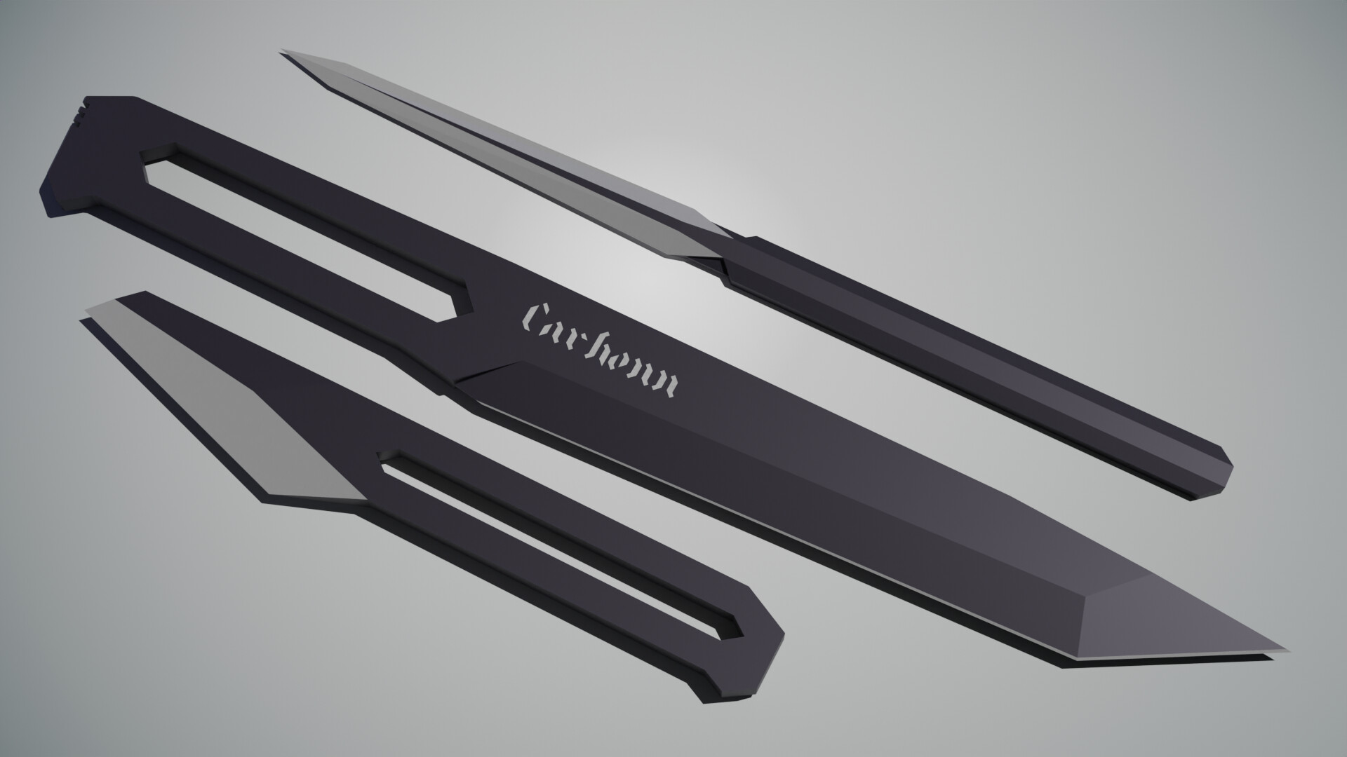 ArtStation - 'Carbonn' knives